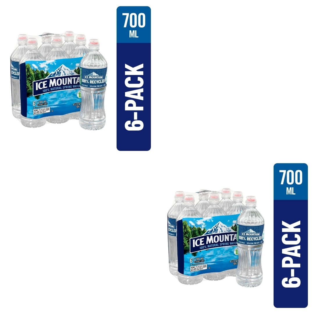 ICE MOUNTAIN Brand 100% Natural Spring Water, 23.7-ounce plastic sport ...