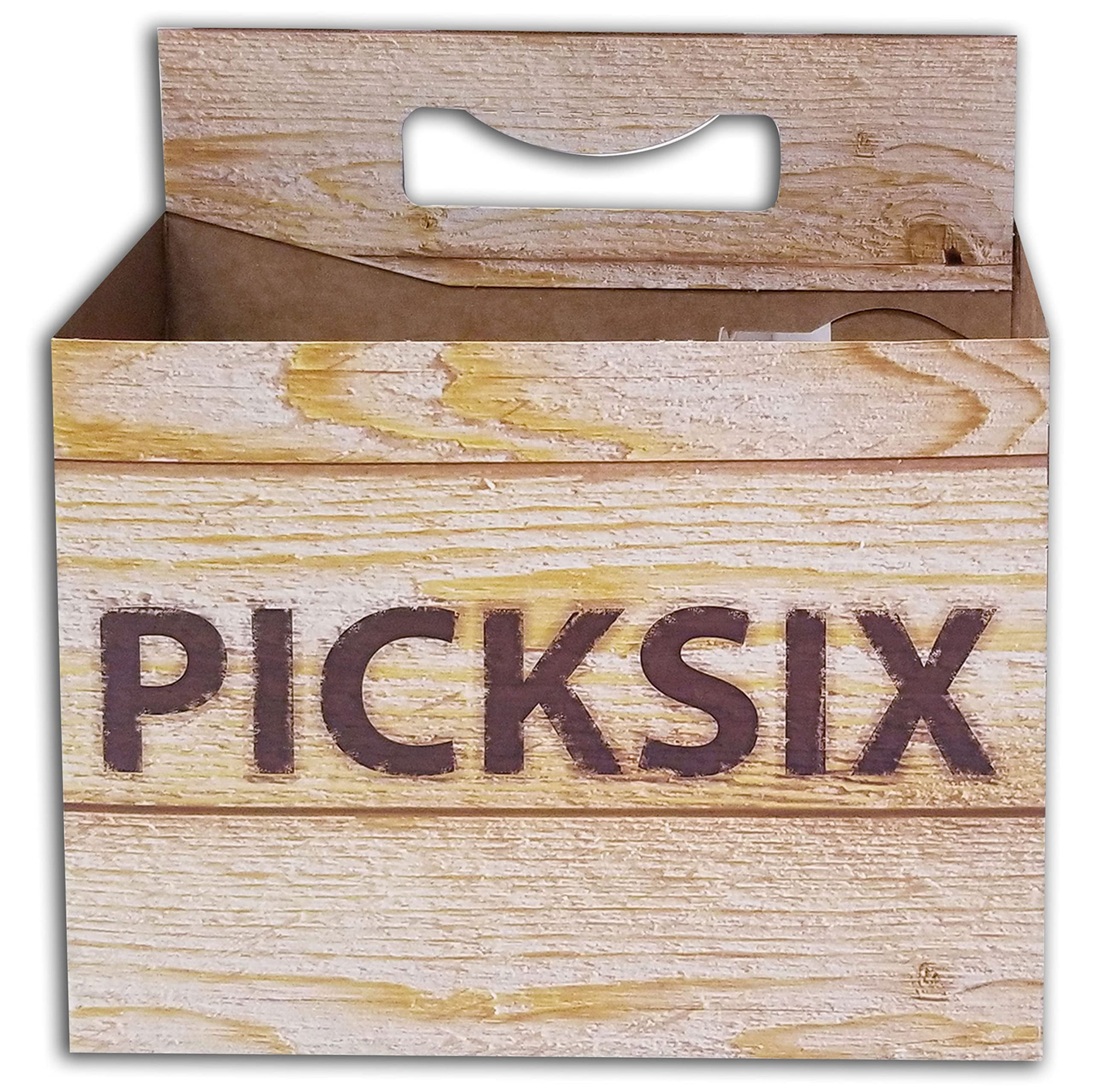 ICE N COLD 6pk Cardboard Carrier (Wood-PickSix, 24ct) | Holds 6pk 12oz ...