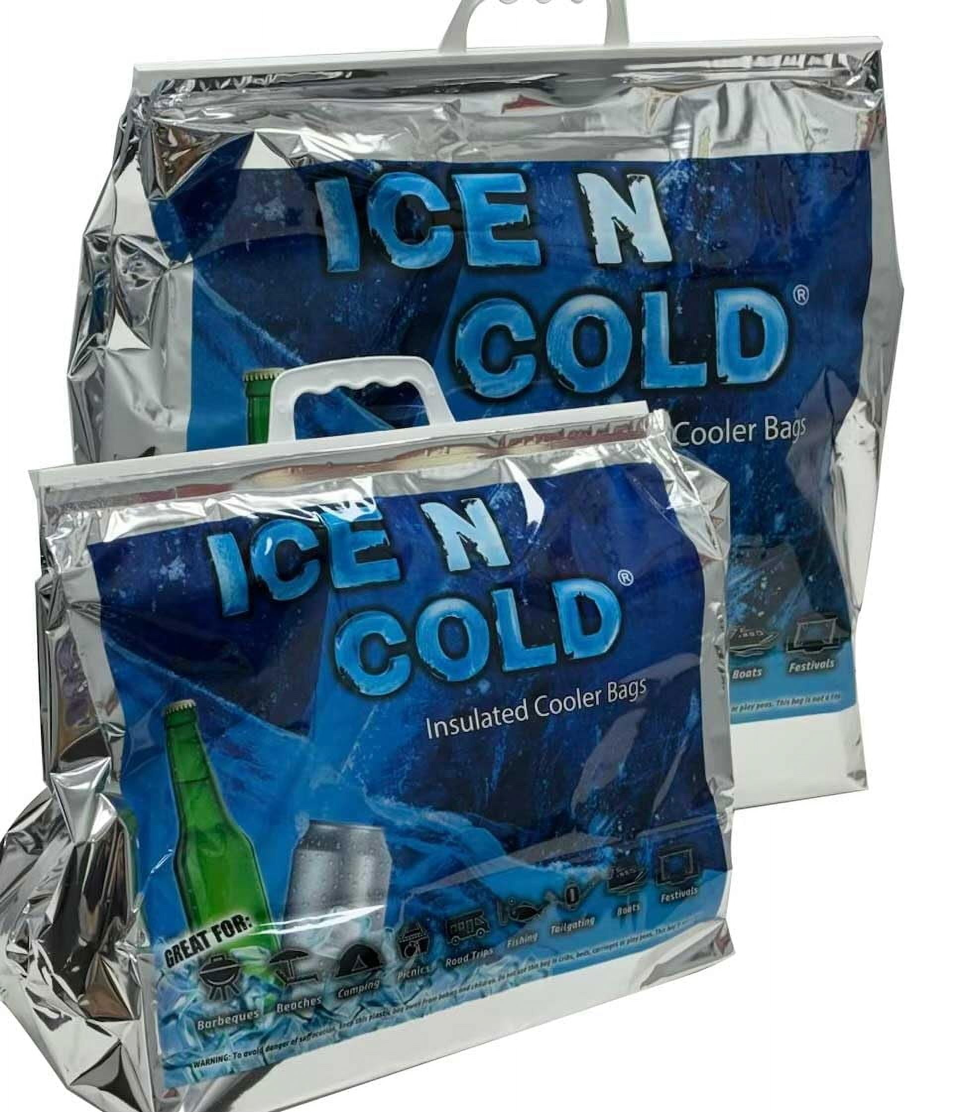 ICE N COLD Insulated Cooler Bag - X-Large 40 lbs Capacity (Pack of 80 ...