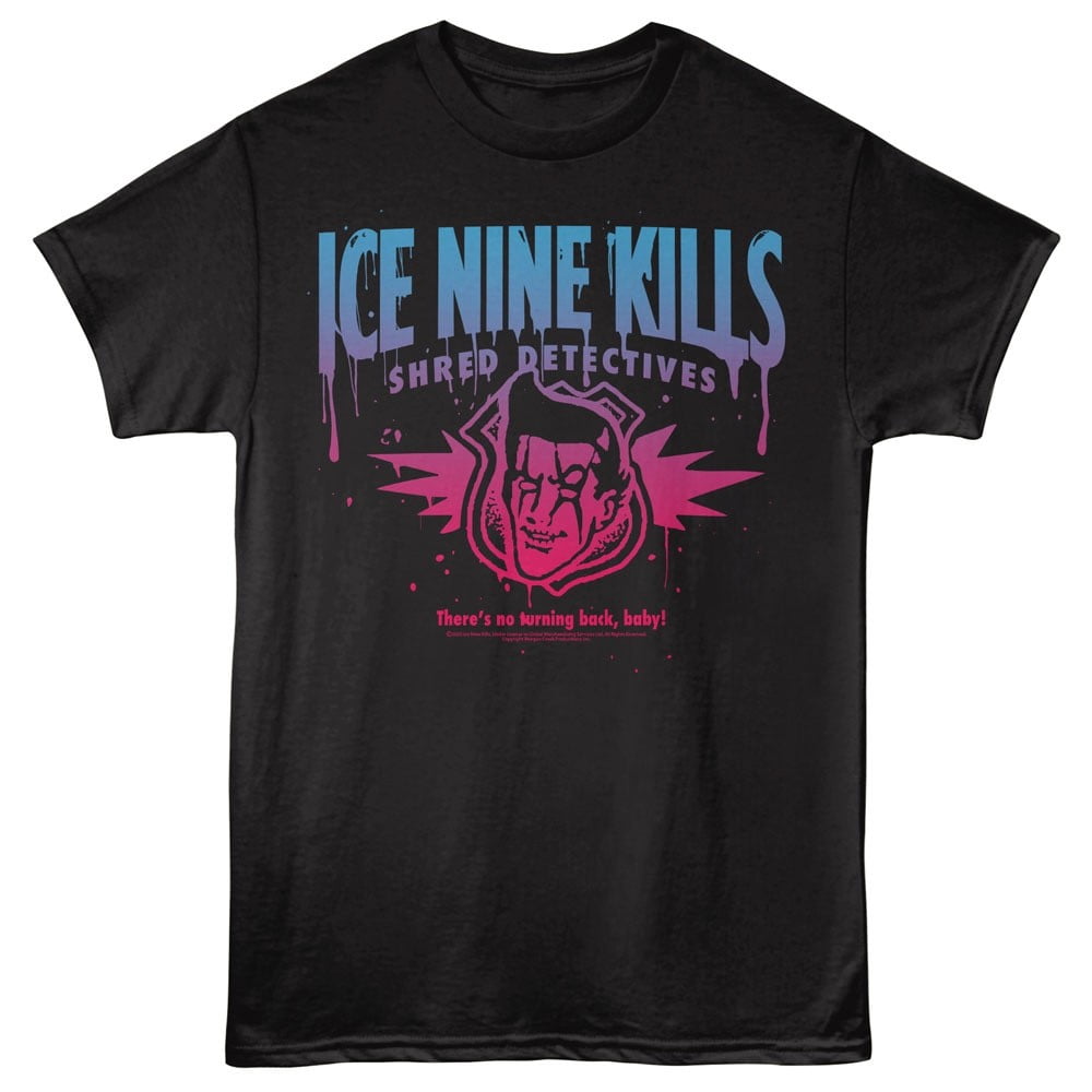 ICE NINE KILLS Mens T-Shirt SHRED DETECTIVES New Heavy Metal Music ...