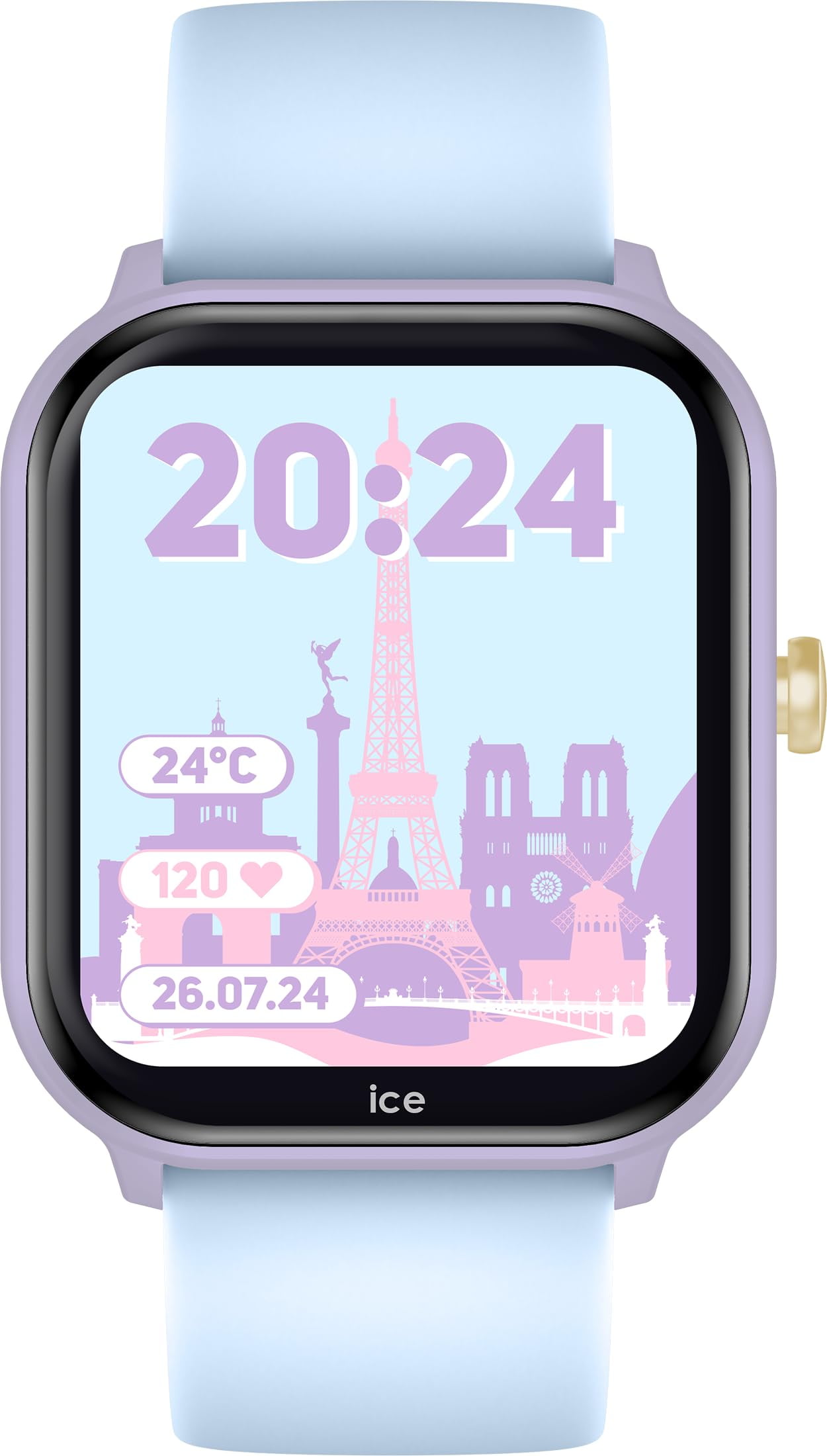 ICE-WATCH - Ice Smart Junior 2.0 - Square Purple Connected Watch for ...