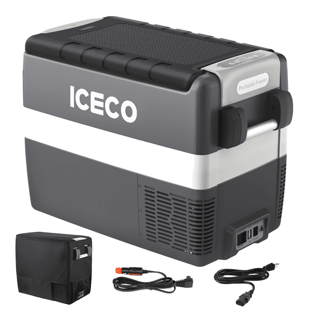 ICECO JP40 12V Travel Auto Camping Portable Freezer Fridge, 42 Quart ...
