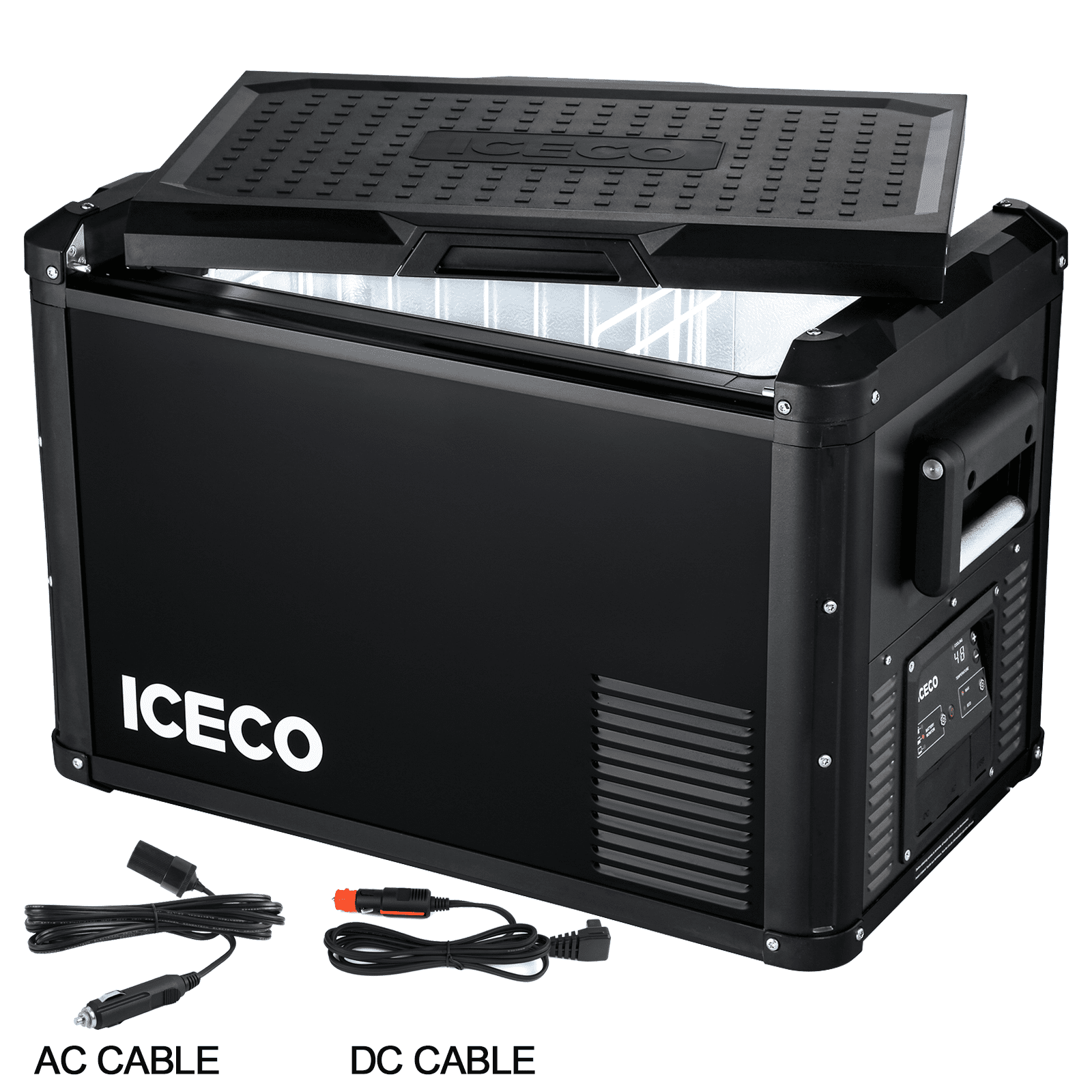 ICECO VL45 ProS 47 Quarts Portable Fridge, Multi-directional Lid, Dual ...