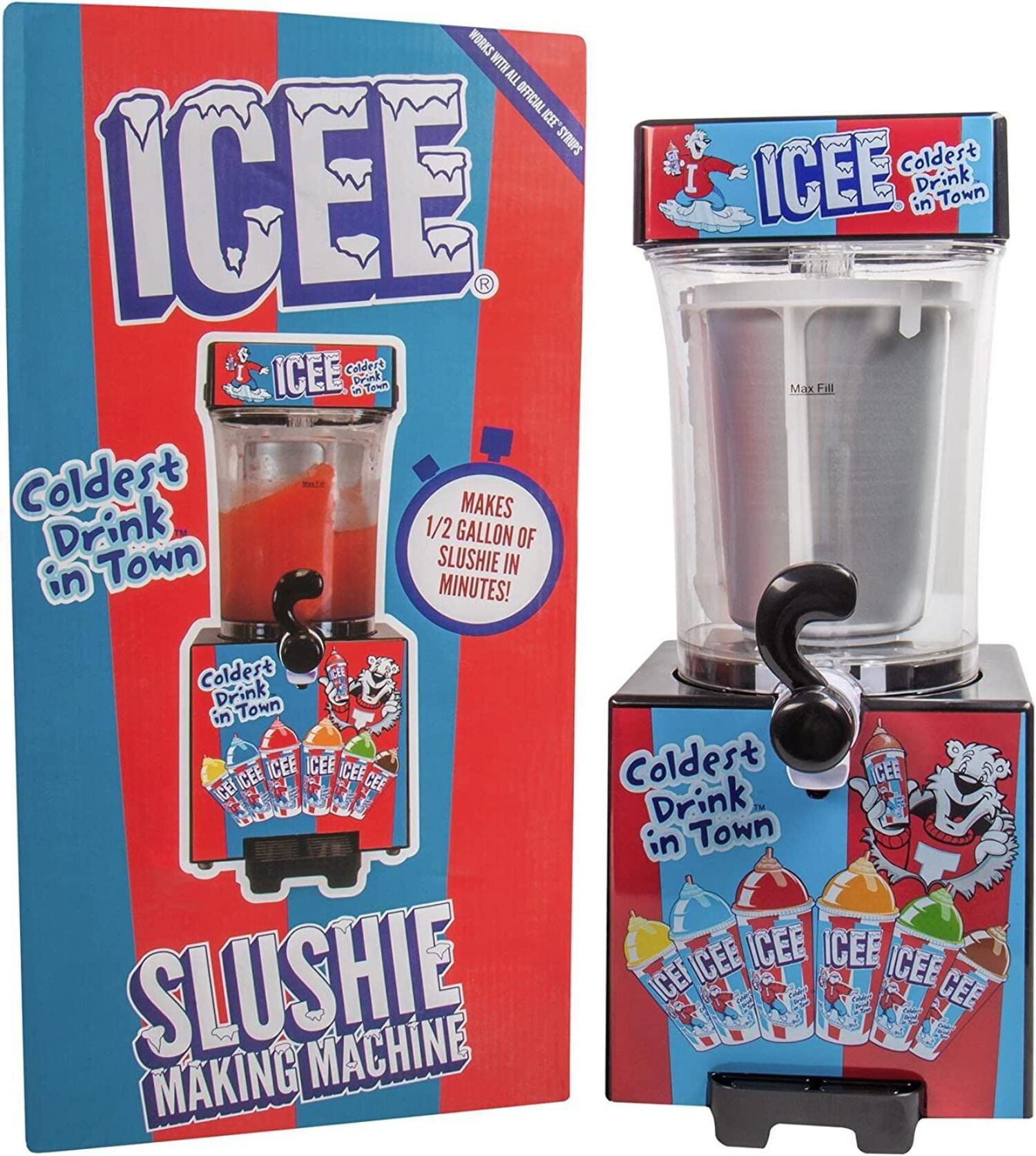 Fizz Creations Official ICEE Home Countertop Slushie Maker, Creates ...