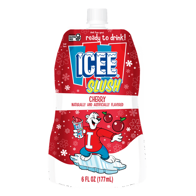 Icee Slush Cherry Freeze & Squeeze Drink Pouch, 6 fl oz - Walmart.com