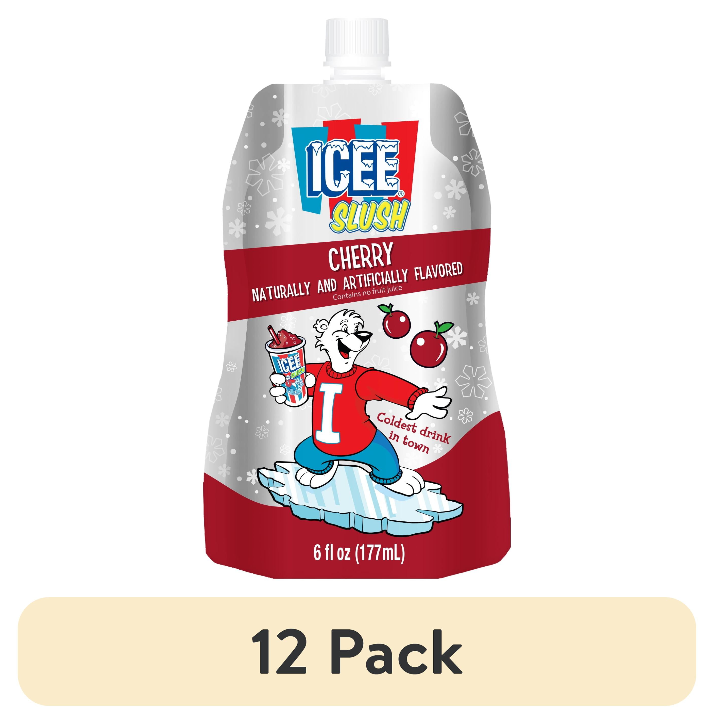 (12 pack) ICEE Slush Cherry 6 fl oz Drink Pouch - Walmart.com