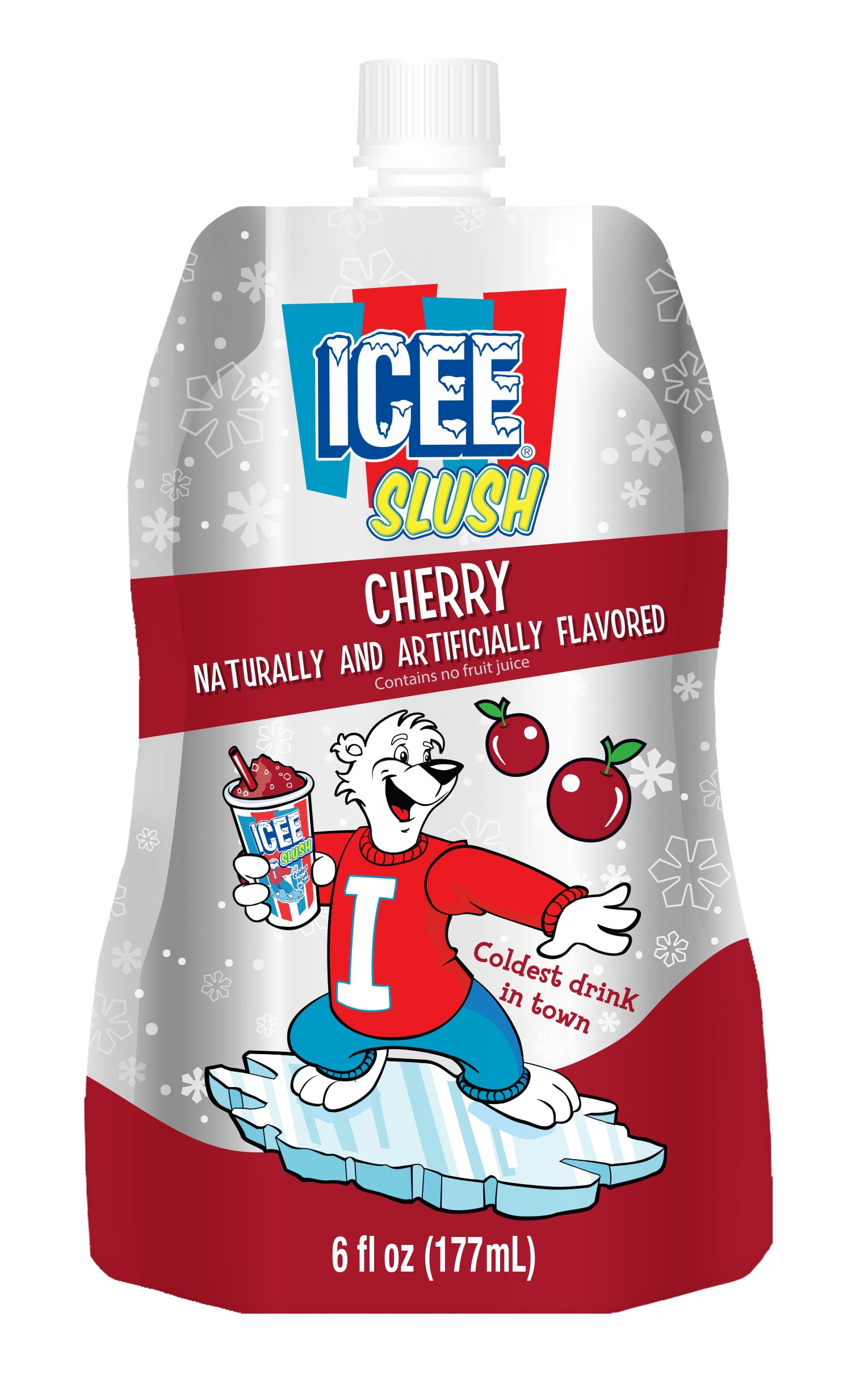 ICEE Slush Cherry 6 oz Drink Pouch - Walmart.com