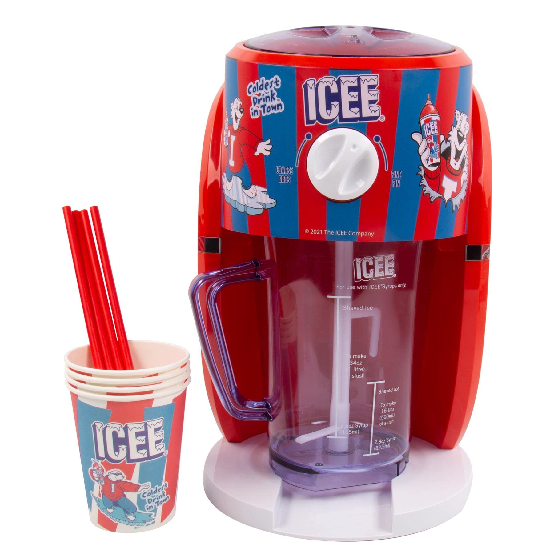 ICEE Snow Cone Machine. Genuine ICEE Home Slushie Ice Shaver. Creates ...