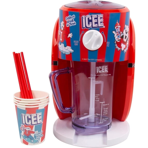ICEE Snow Cone Machine, Electric Ice Slush Maker, Crushes Ice, Makes ...