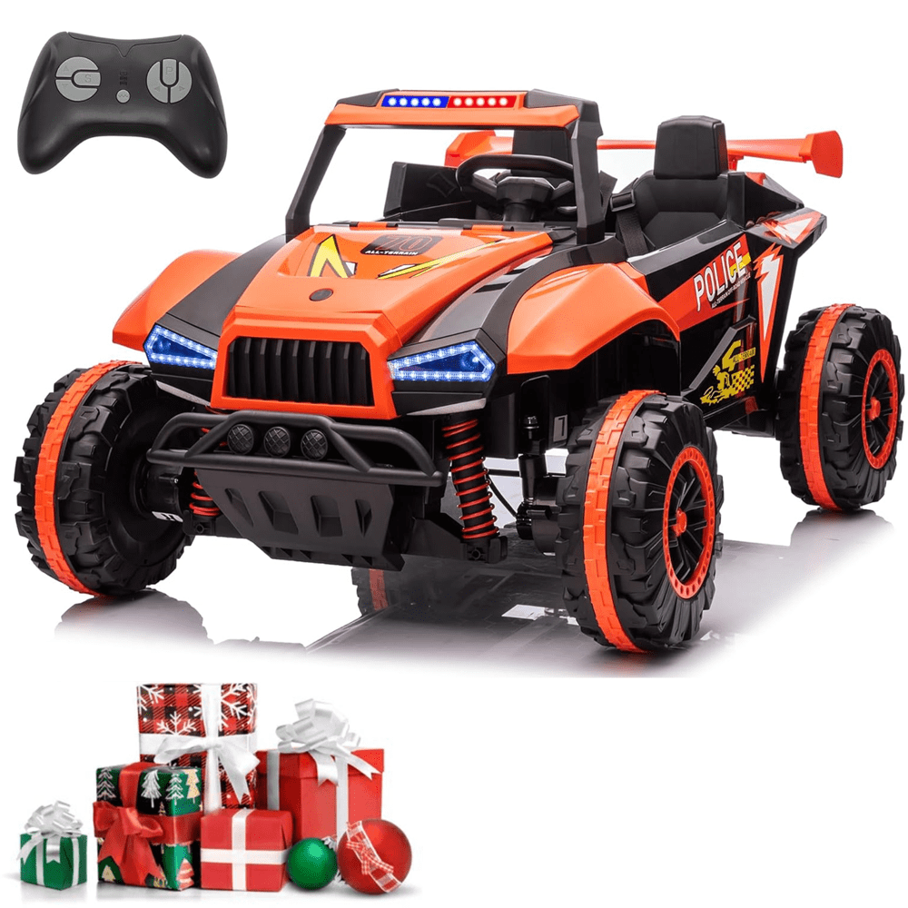 ICEELF 24V 7AH 2 Seater Ride-On Car for Kids, 4WD Remote Control ...