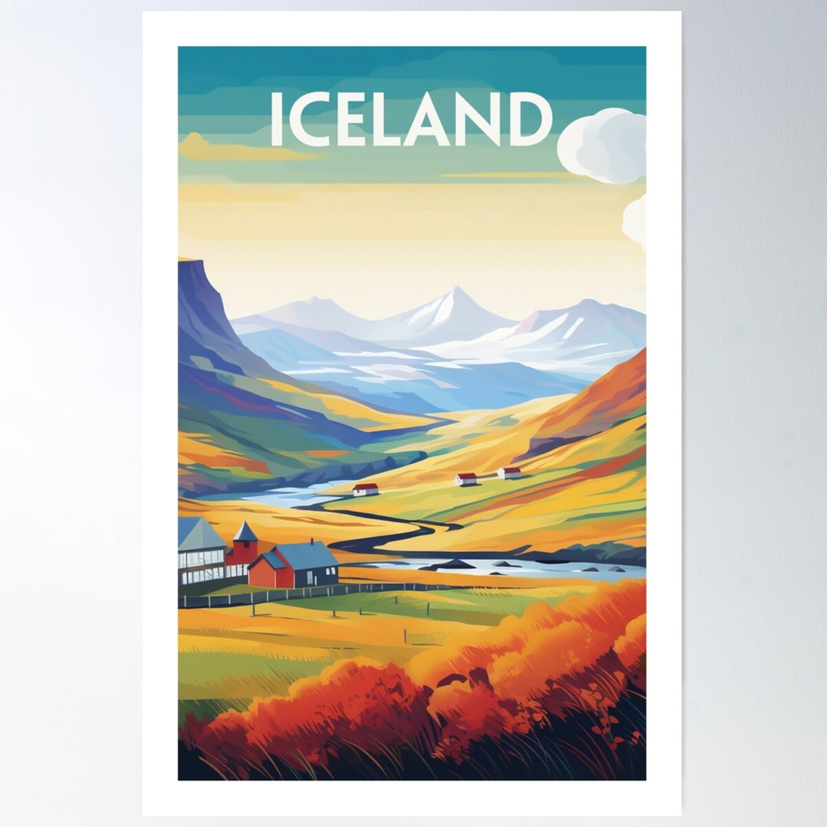 ICELAND Poster, 12x18 UNFRAMED - Walmart.com