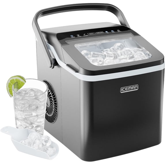 Iceman Dual-Size Countertop Bullet Ice Machine, 0.88 lb capacity ...