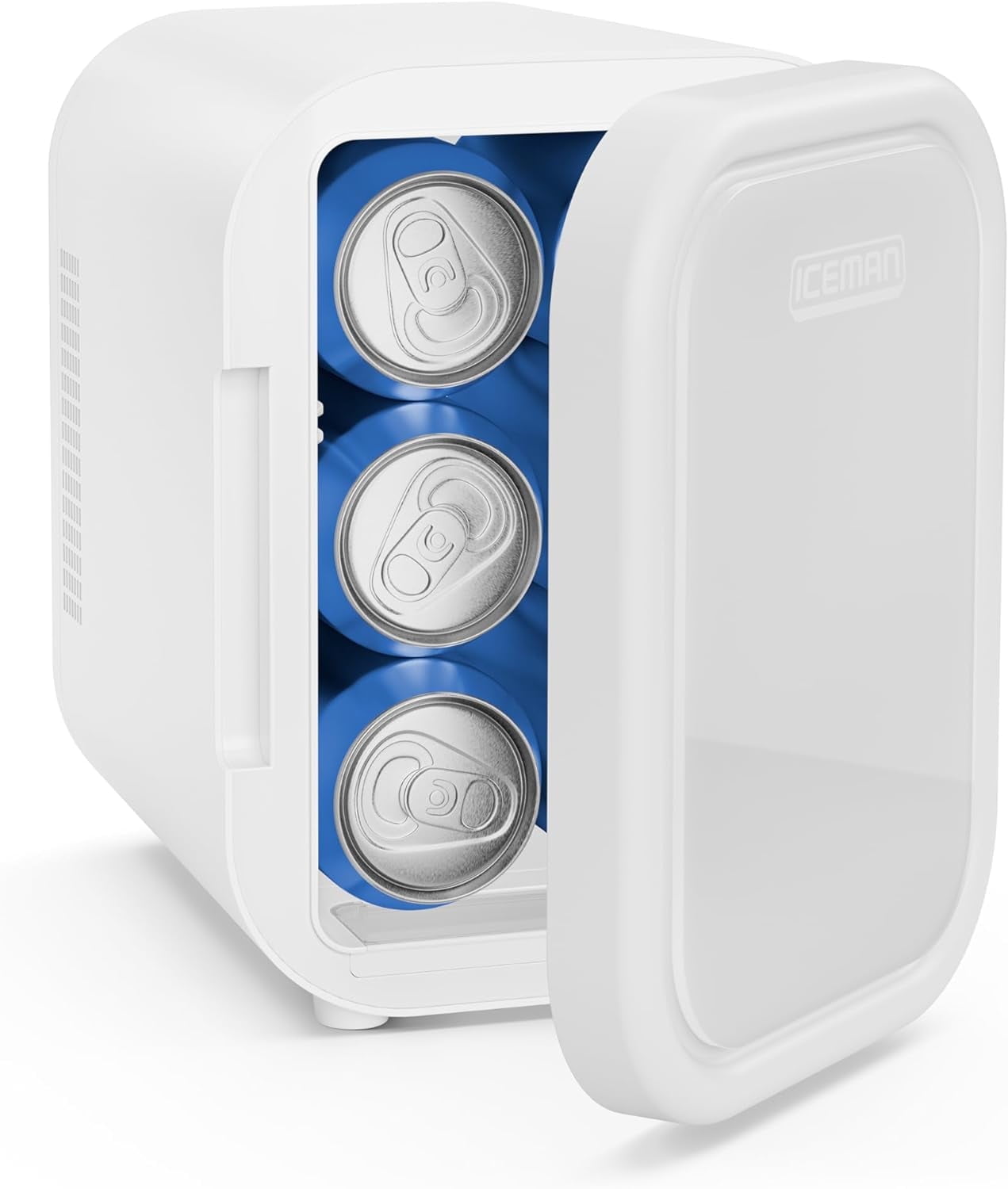 The Iceman RJ48-V2-6-WHITE Portable Mini Corded Electric Refrigerator ...