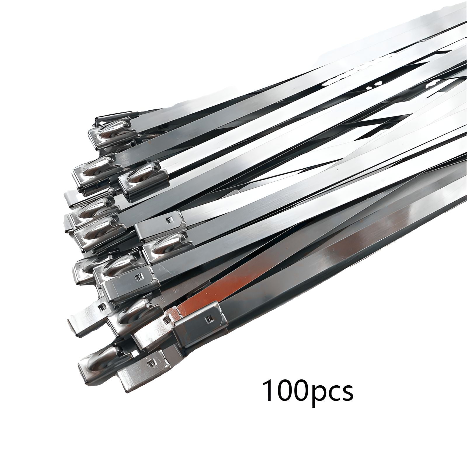 ICERUN 100Pcs Metal Zip Ties,Smooth and Safe to Handle Zip Ties,Secure ...