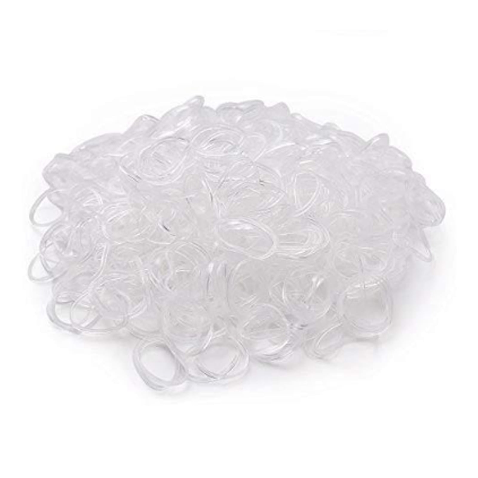 ICERUN 1200 Pieces Rubber Bands for Hair,Anti-Aging Transparent ...