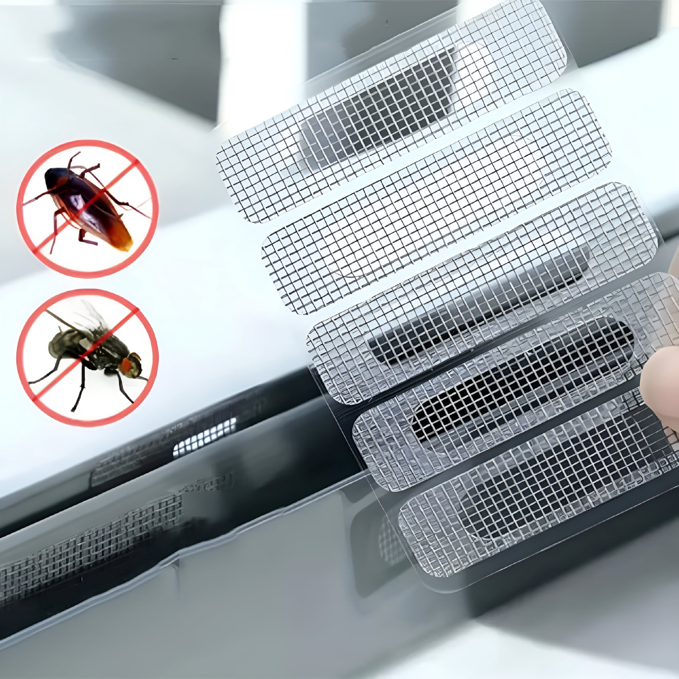 ICERUN 20 Pcs Window Screen Repair Kit Screen Repair Tape Self Adhesive ...