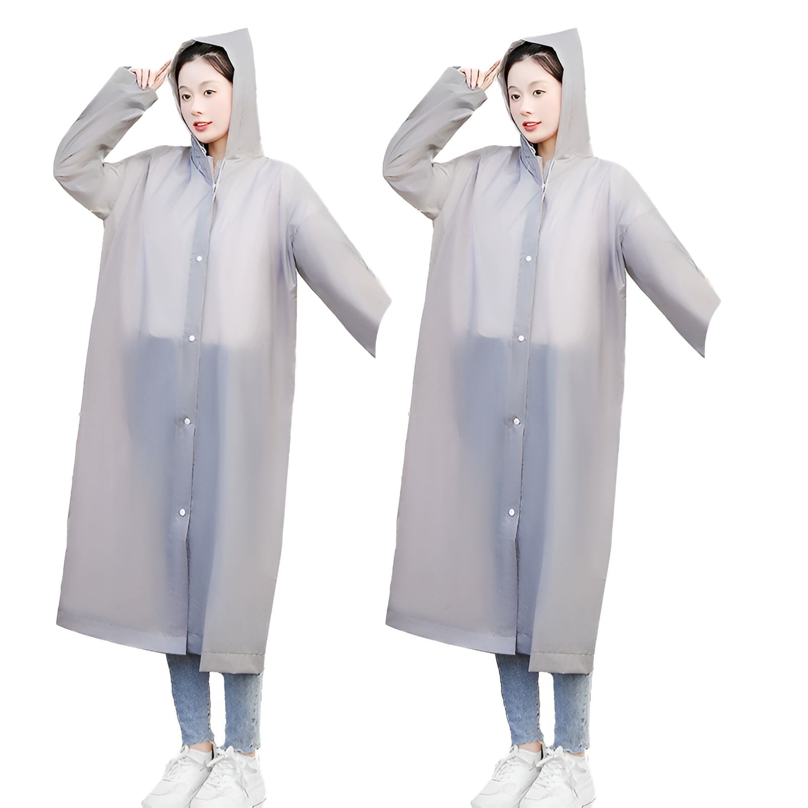 ICERUN 2Pcs Rain Ponchos for Adults,Urban Adventure Rain Guard Rain ...