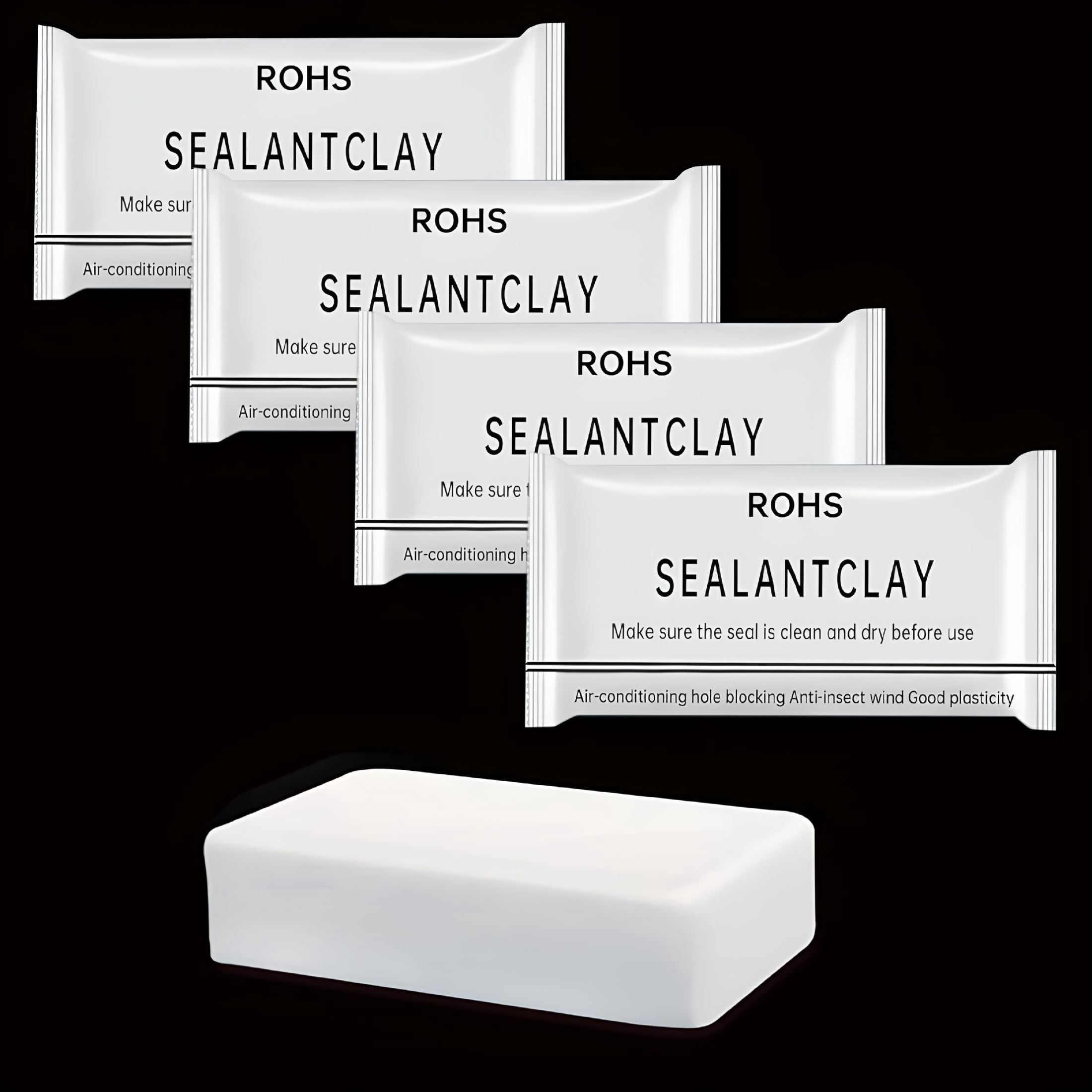 ICERUN 4-Pack White Seal Putty Waterproof Duct Seal Repair Sealing Clay ...