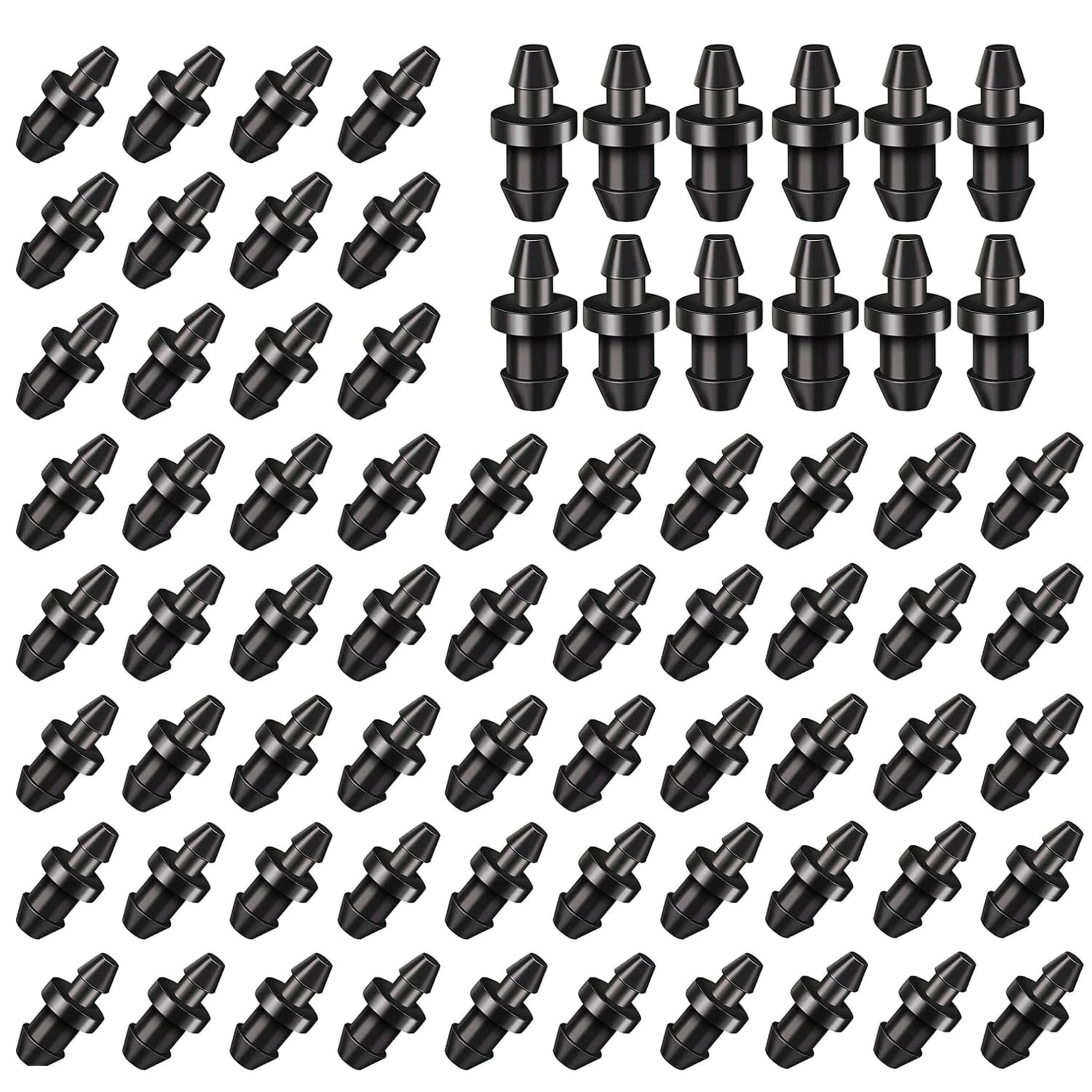 ICERUN 400 Pieces Drip Irrigation 1/4" Barbed Tubing End Plugs,Barbed ...
