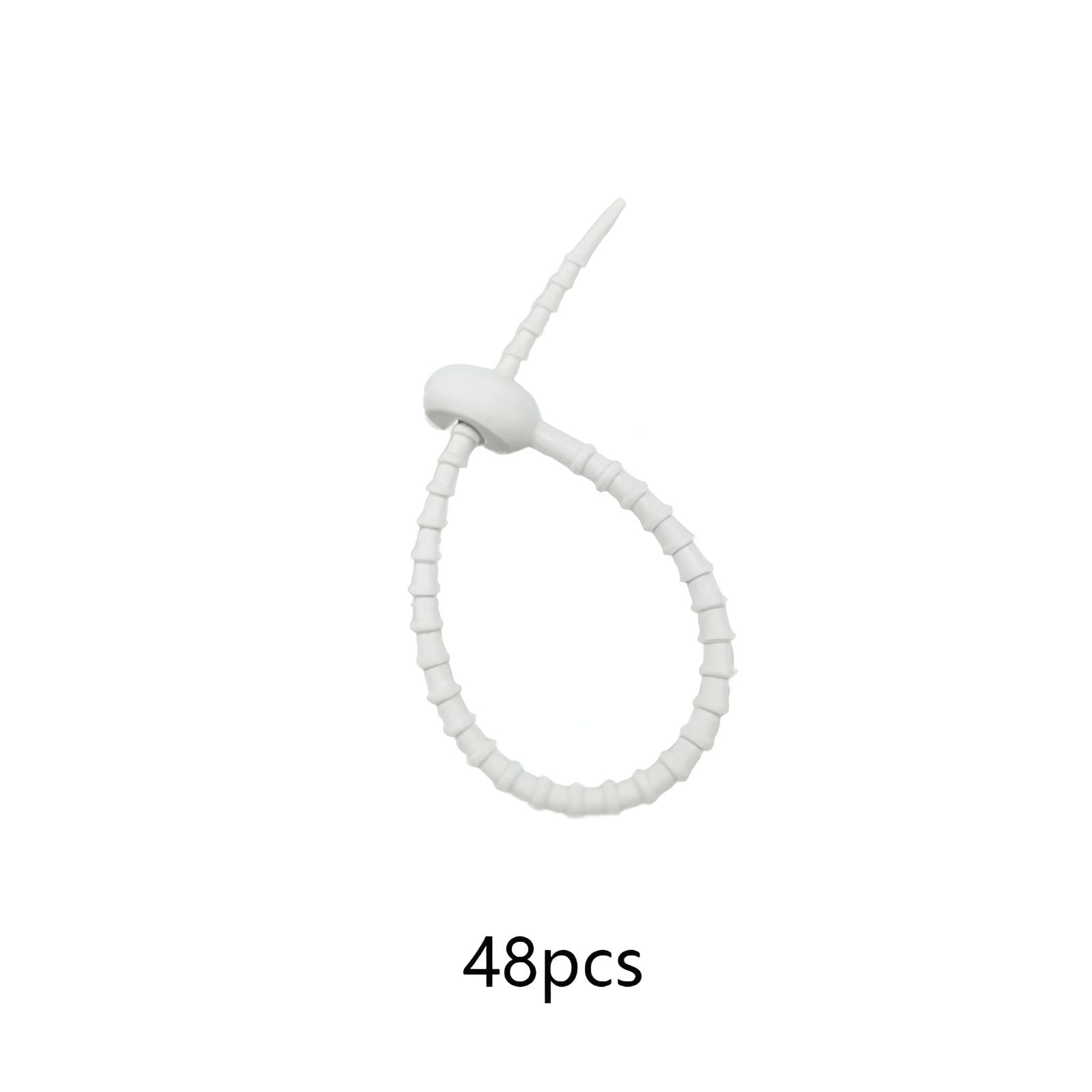 ICERUN 48Pcs Wire Ties,Fun Storage Ties Wire Management,Resistant to ...