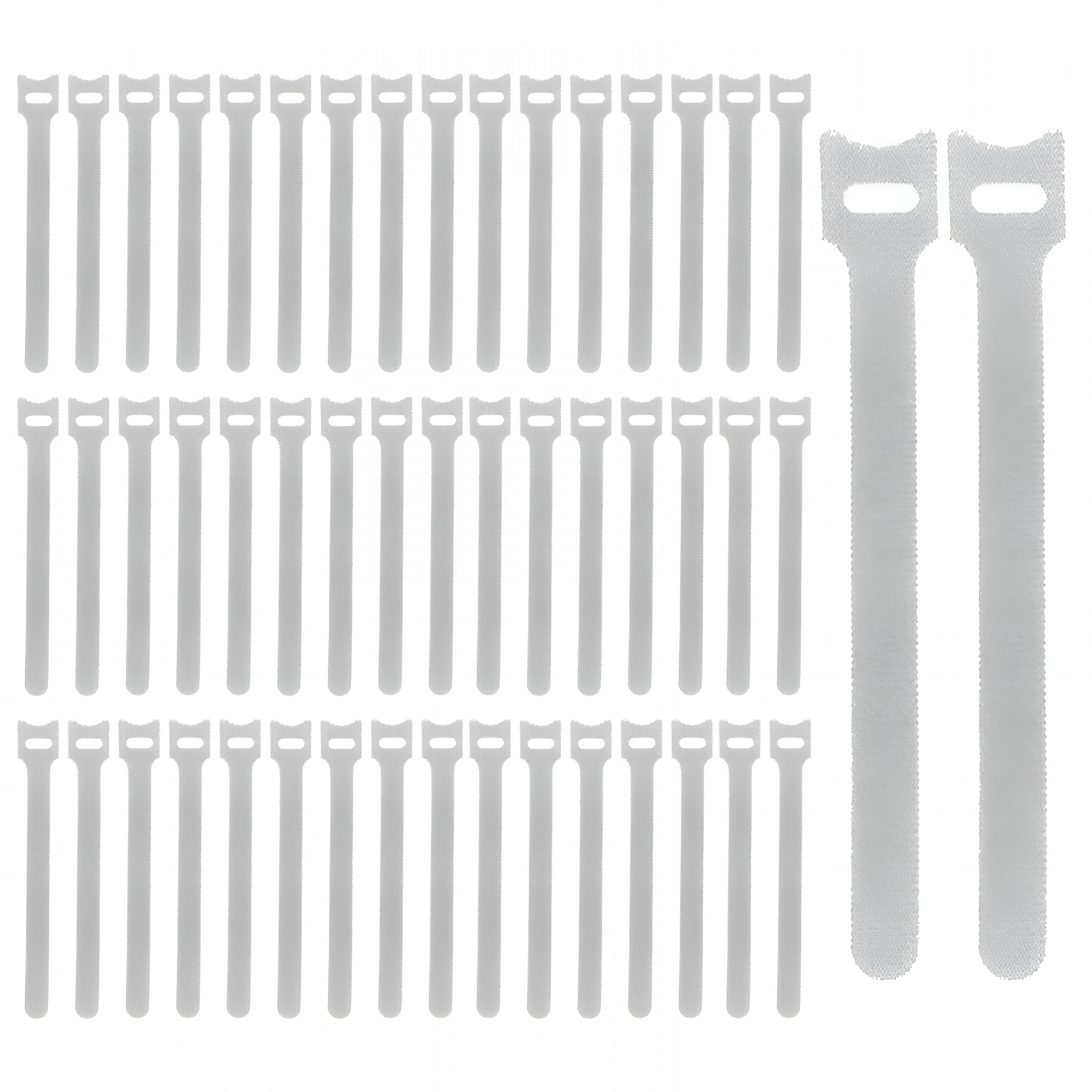 ICERUN 50pcs Reusable Zip Ties Releasable Zip Tie Heavy Duty Ending ...