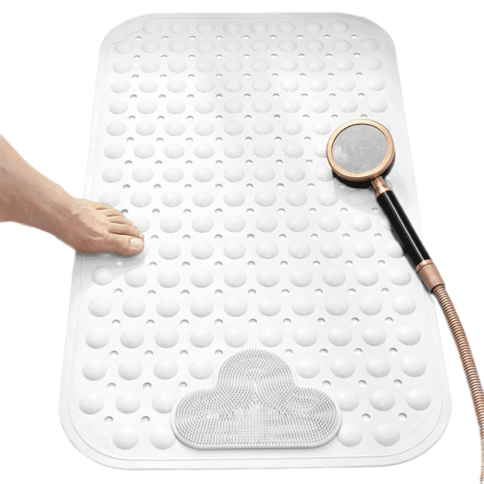 GASTROPOD Anti Slip Shower Mat,Anti-Foam Bubble Tub Mat for Slip ...