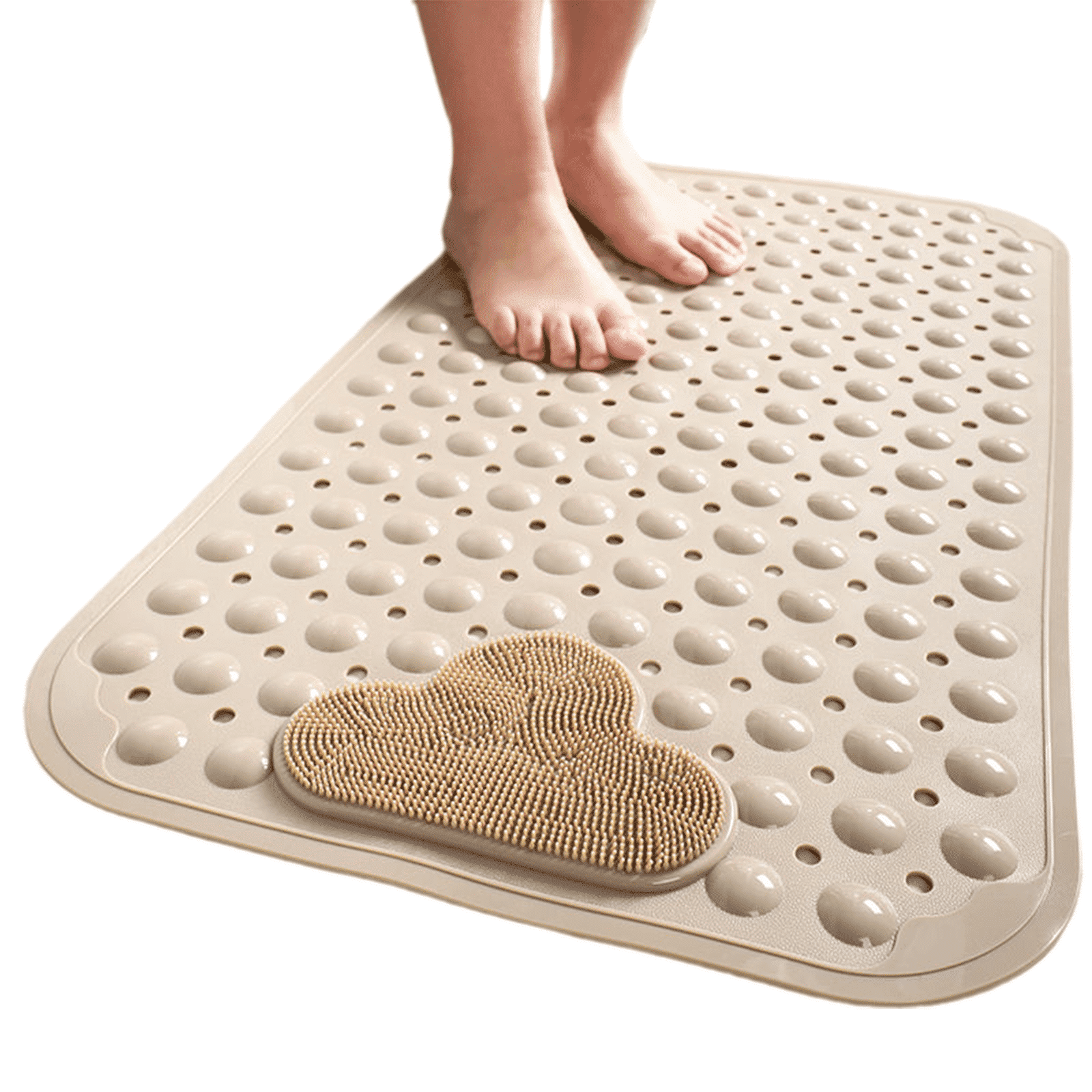 ICERUN Anti Slip Shower Mat,Quick-Dry Tub Mat,Drainage Shower Mat for ...
