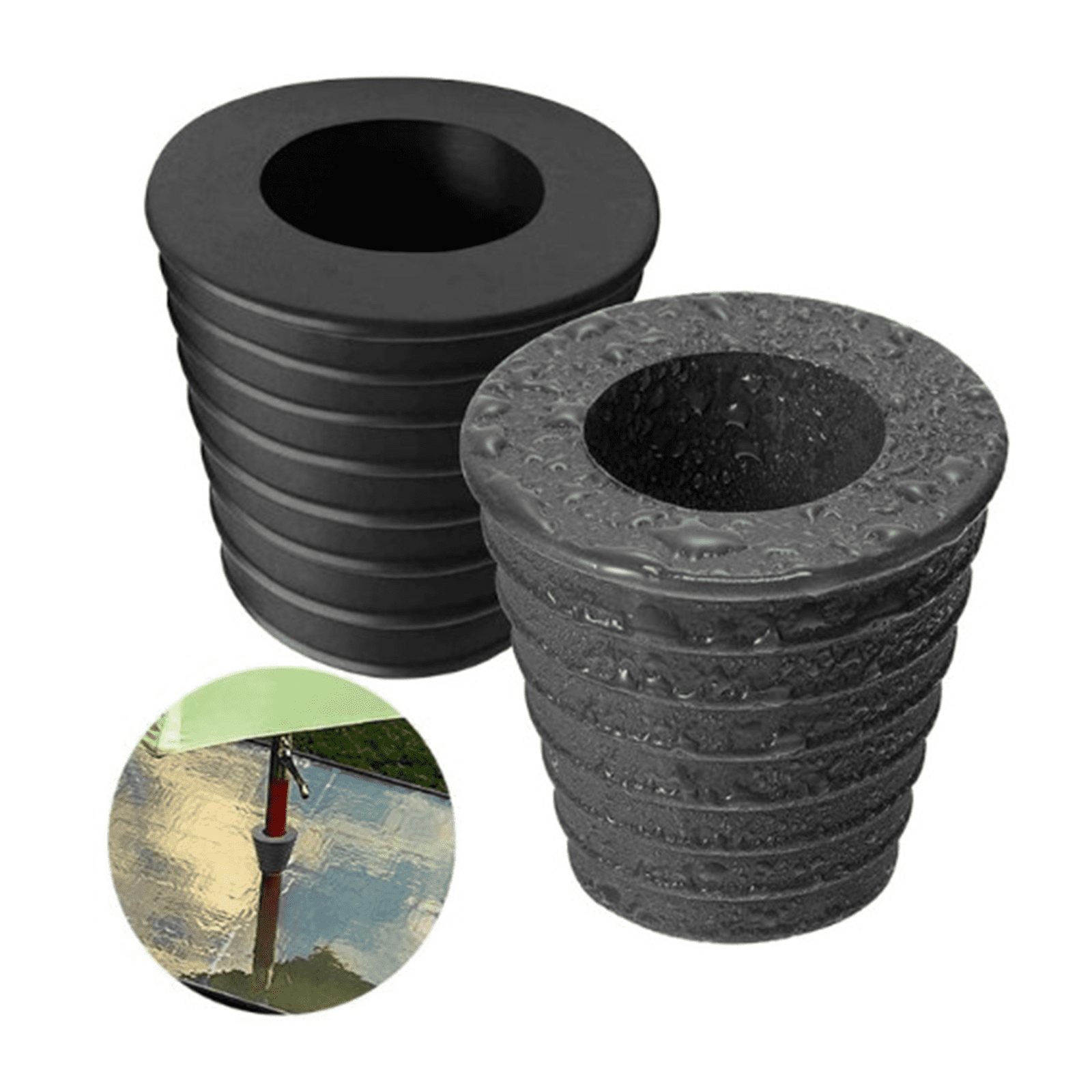 ICERUN Durable Rubber Umbrella Base, Elastic Patio Umbrella Stand, Acid ...