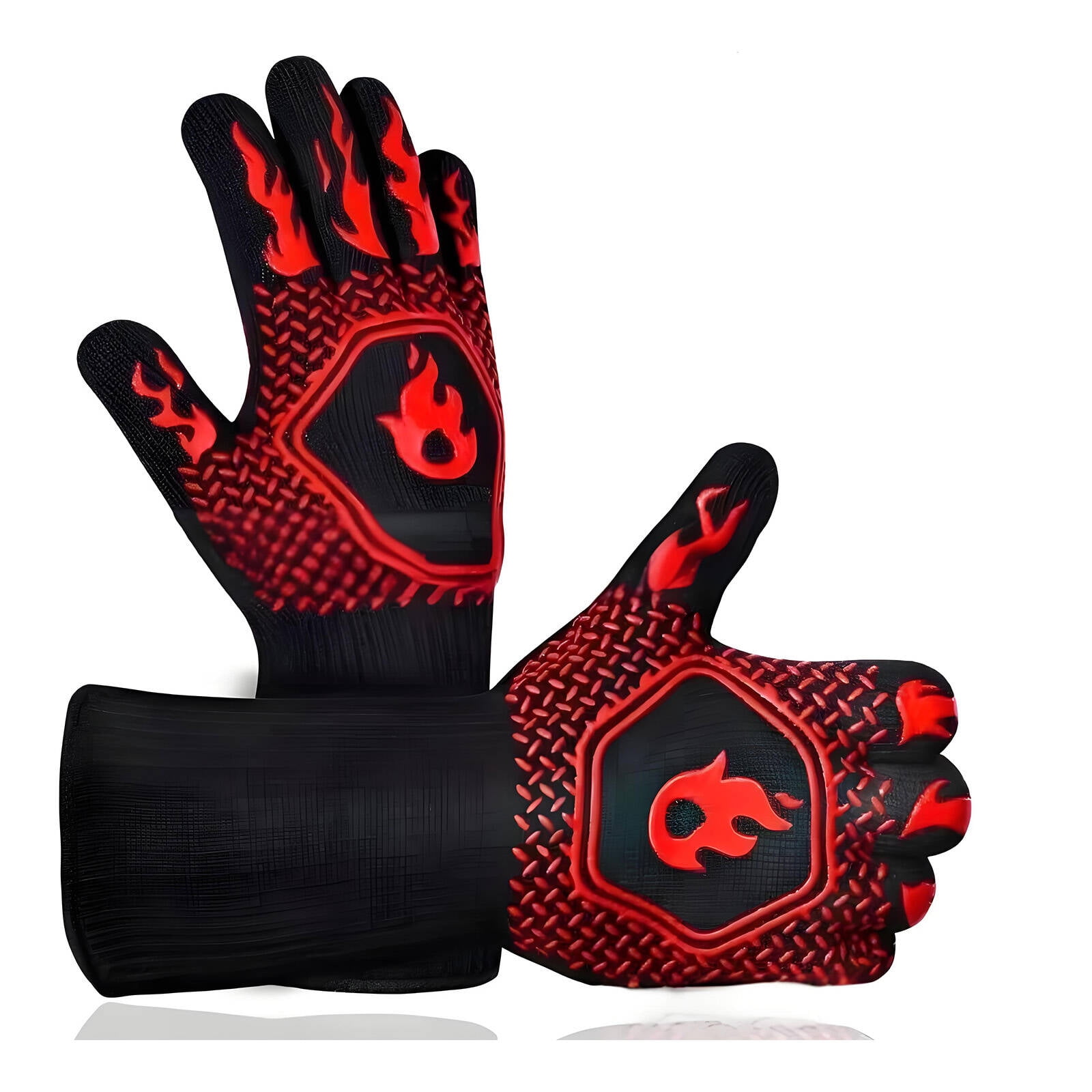 ICERUN Fireplace Gloves,Chloroprene Rubber Fire Gloves for Superior ...