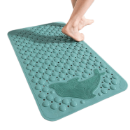 iDesign Pebblz Bath Mat PVC Skid-Resistant Shower Mat for Bathroom, 26. ...