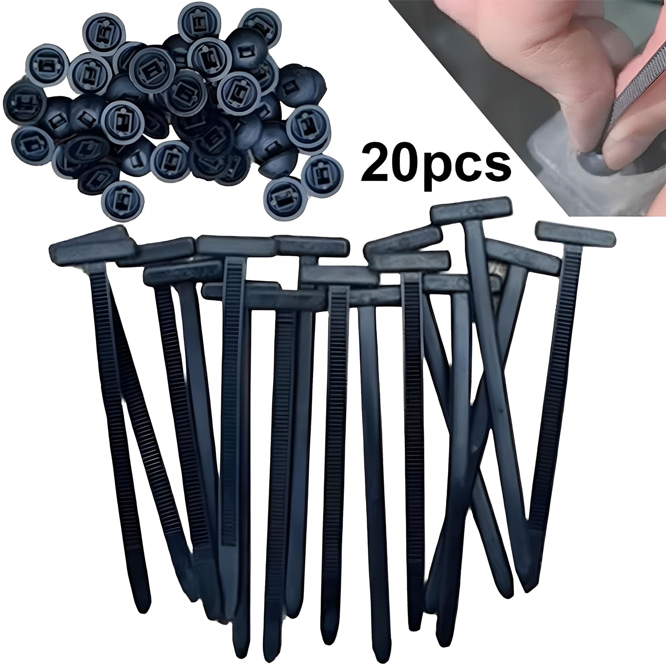 ICERUN Nylon Heavy Duty Zip Ties Self-Locking Universal Cable Tie ...