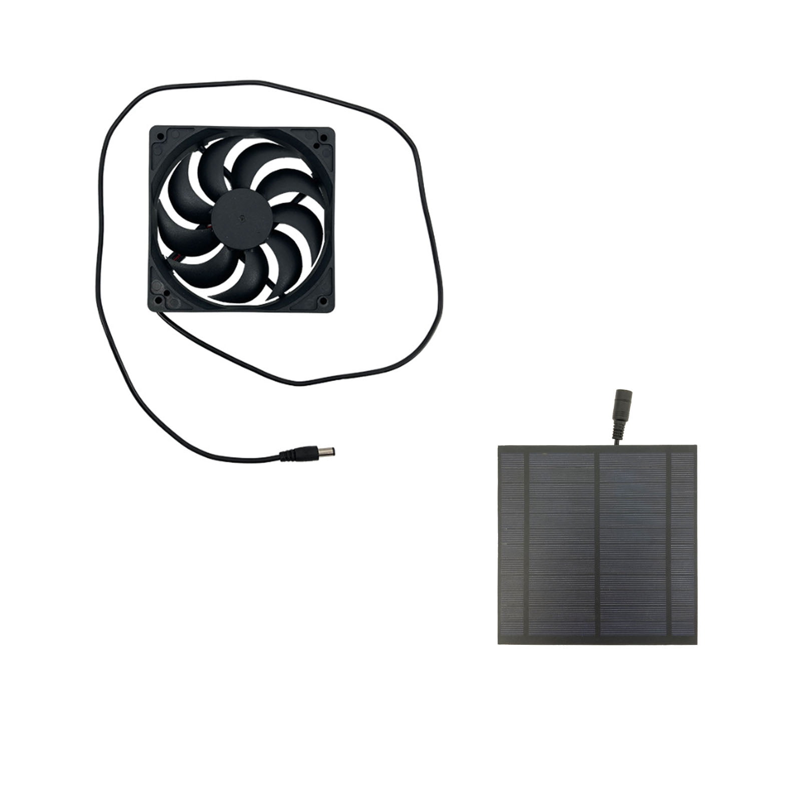 ICERUN Solar Powered Fan, Compact Window Fan for Pet Houses, Efficient ...