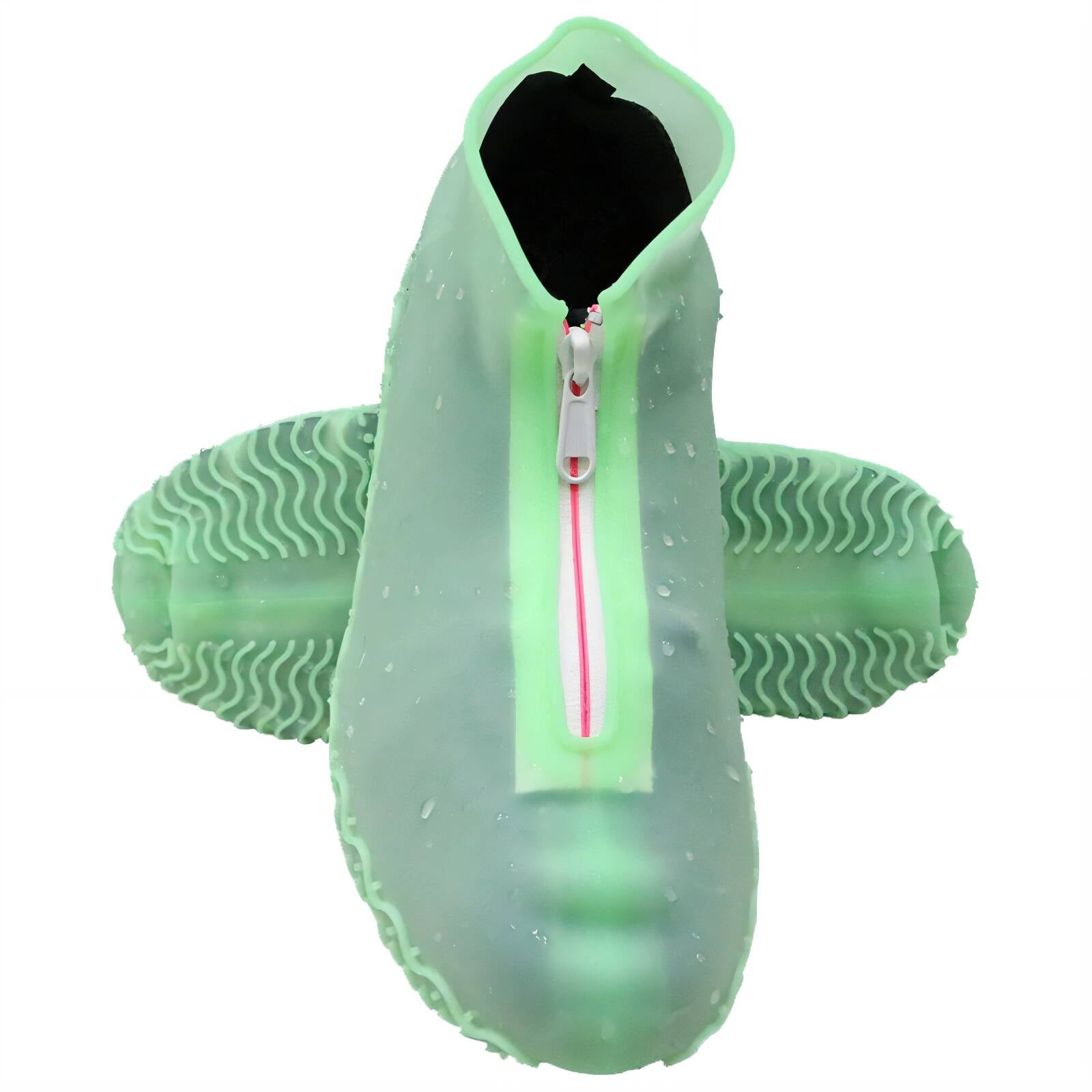 ICERUN Waterproof Silicone Shoe Covers,Zipper Design Booties for Shoes ...