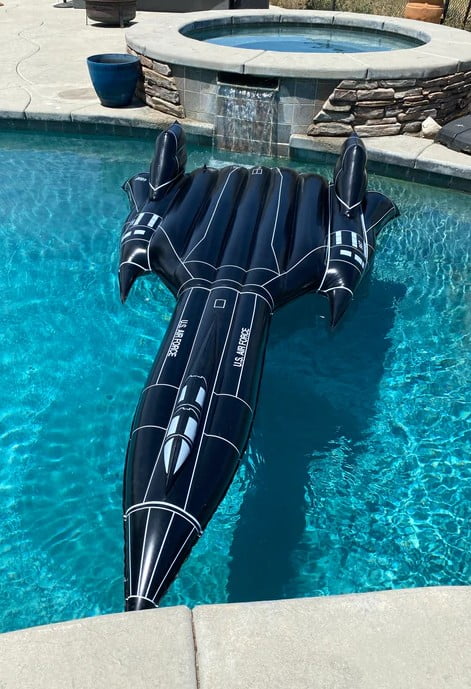 ICF Toys SR-71 Blackbird Inflatable Pool Float 10 ft x 6 ft - Walmart.com