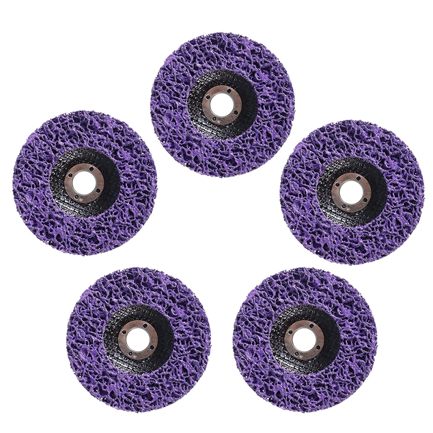 ICHTHYOSAUR 5Pcs Quick Change Easy Strip Discs, 4 Inch x 5/8 Inch ...