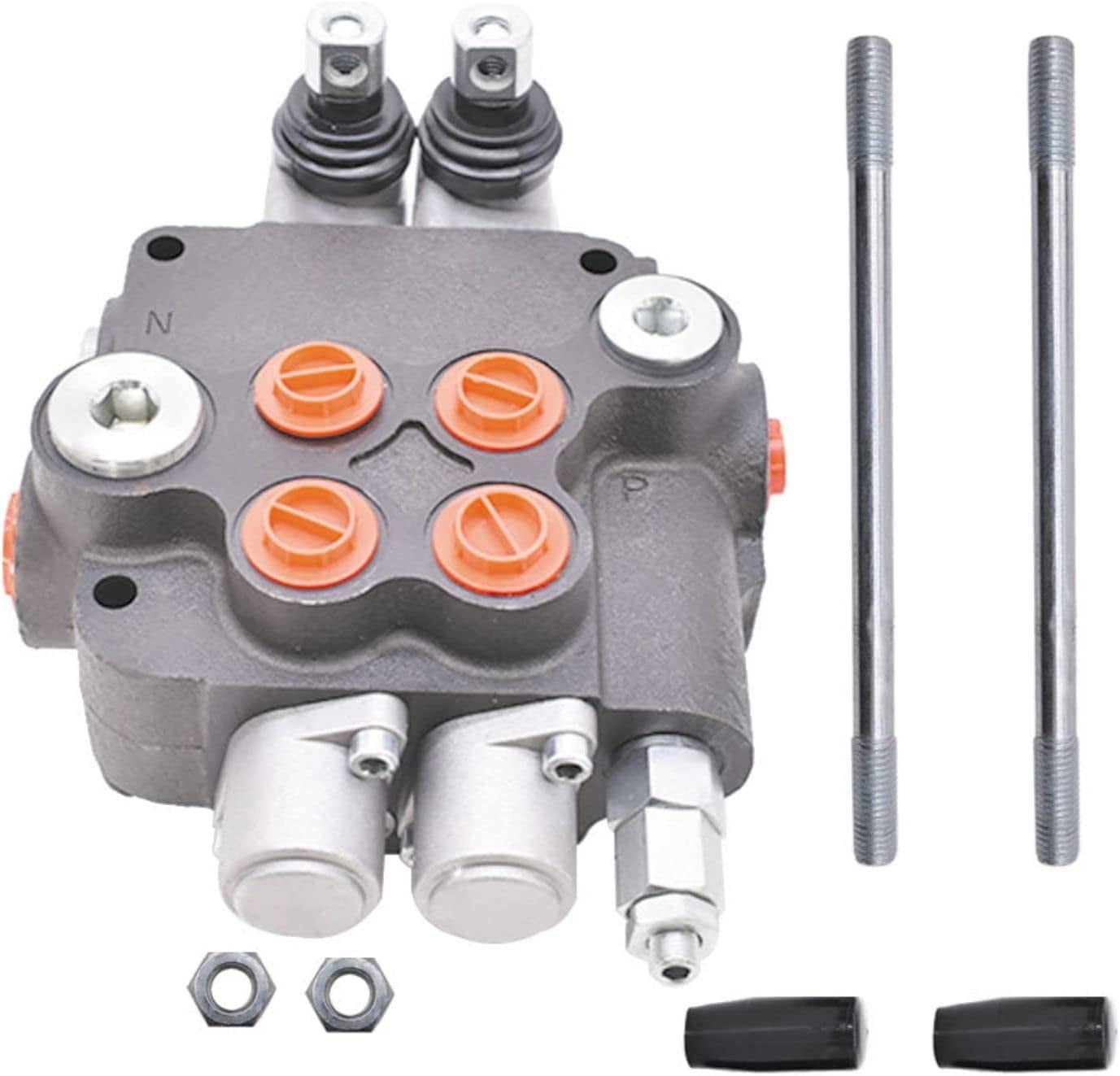 ICHTHYOSAUR Hydraulic Valve, 2 Spool 21 GPM 3600 PSI SAE Ports ...