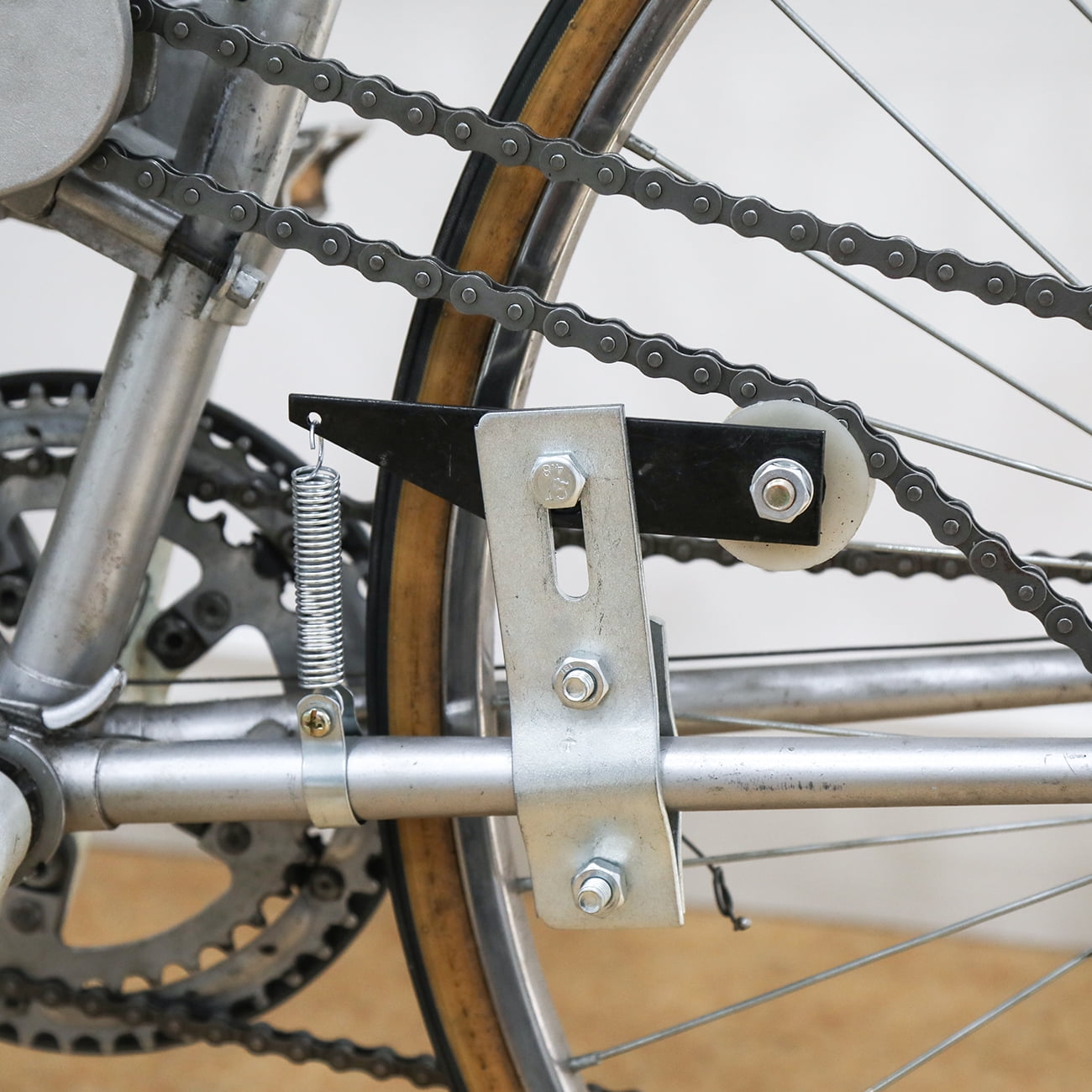 ICHTHYOSAUR Pivot Arm Auto Spring Chain Tensioner & Pulley Kit for 49cc ...