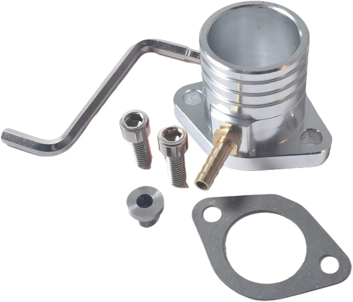 ICHTHYOSAUR Sliver Performance Racing Intake Pipe Inlet Manifold Gasket ...