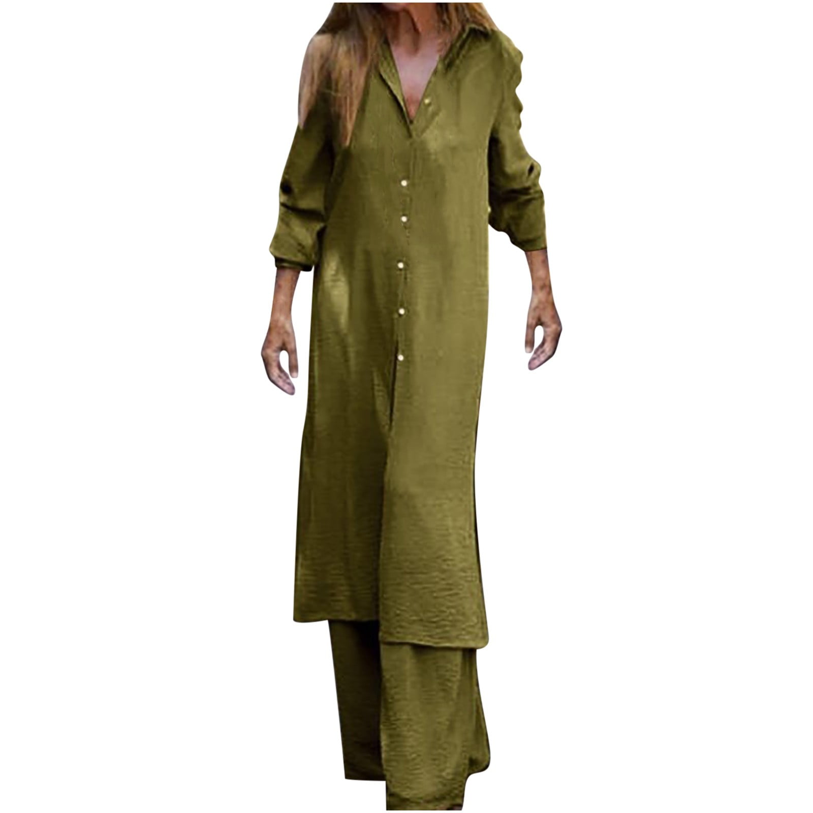 ICHUANYI 2 Piece Outfits For Women Fashion Casual Loose Sets Pajama ...