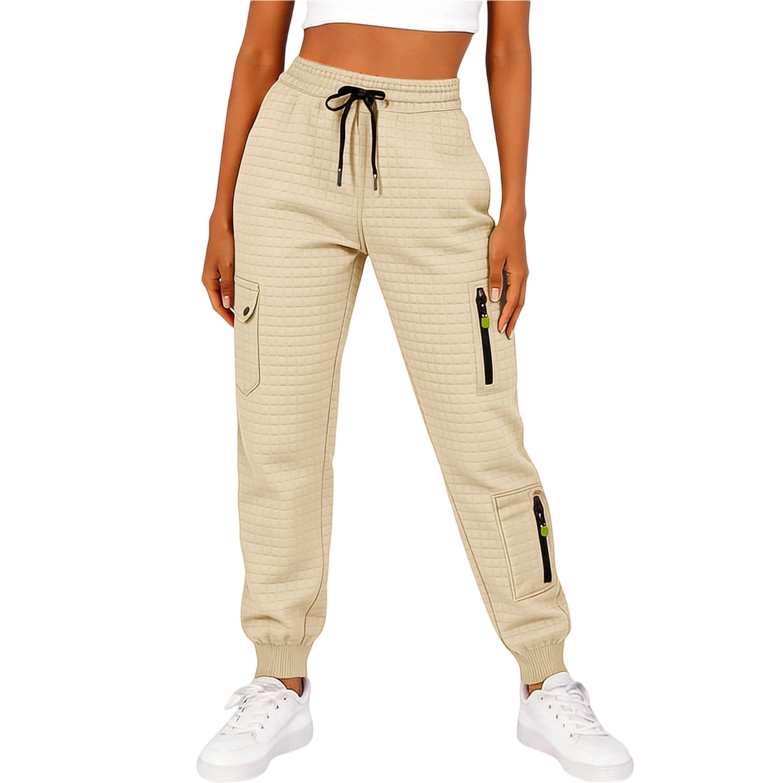 ICHUANYI Baggy Pants for Women Oversized Wide Leg Barrel Pants with ...