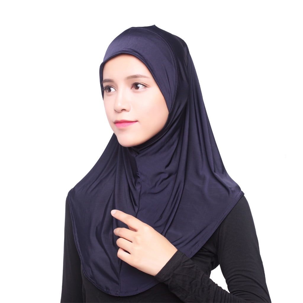 ICHUANYI Muslim Women Inner Hijab Headscarf Cap Islamic Full Cover ...