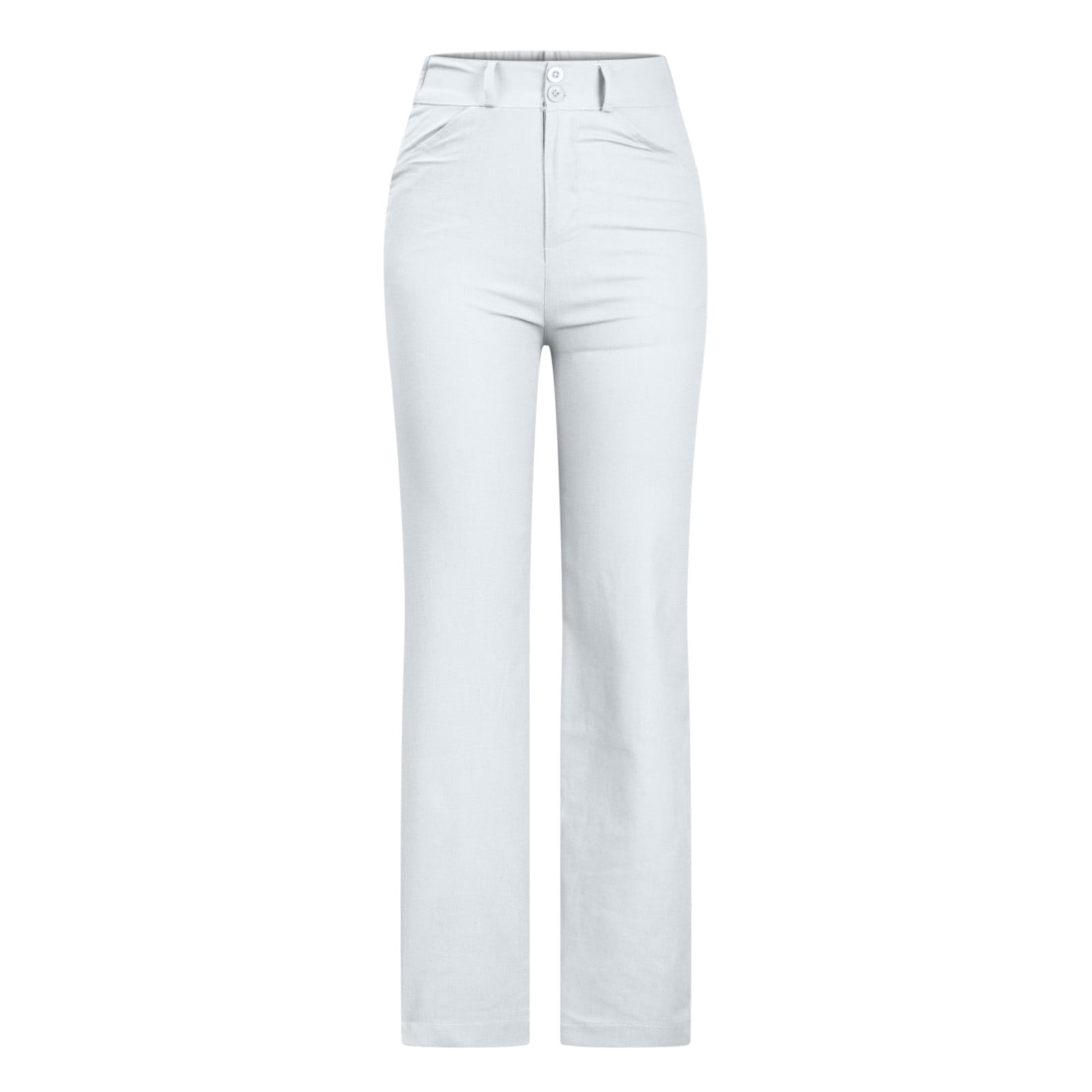 ICHUANYI Women's Bootcut Dress Pants Stretchy High-waisted Slim Slacks ...