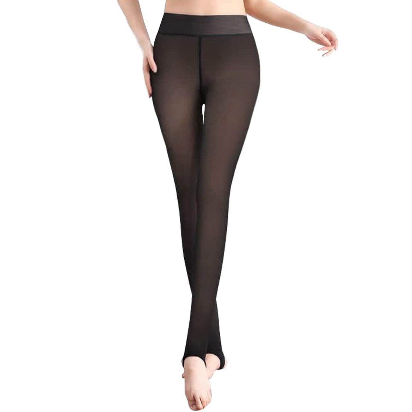 ICHUANYI Womens Fashion Tights Sheer Fake Translucent Warm Pantyhose ...