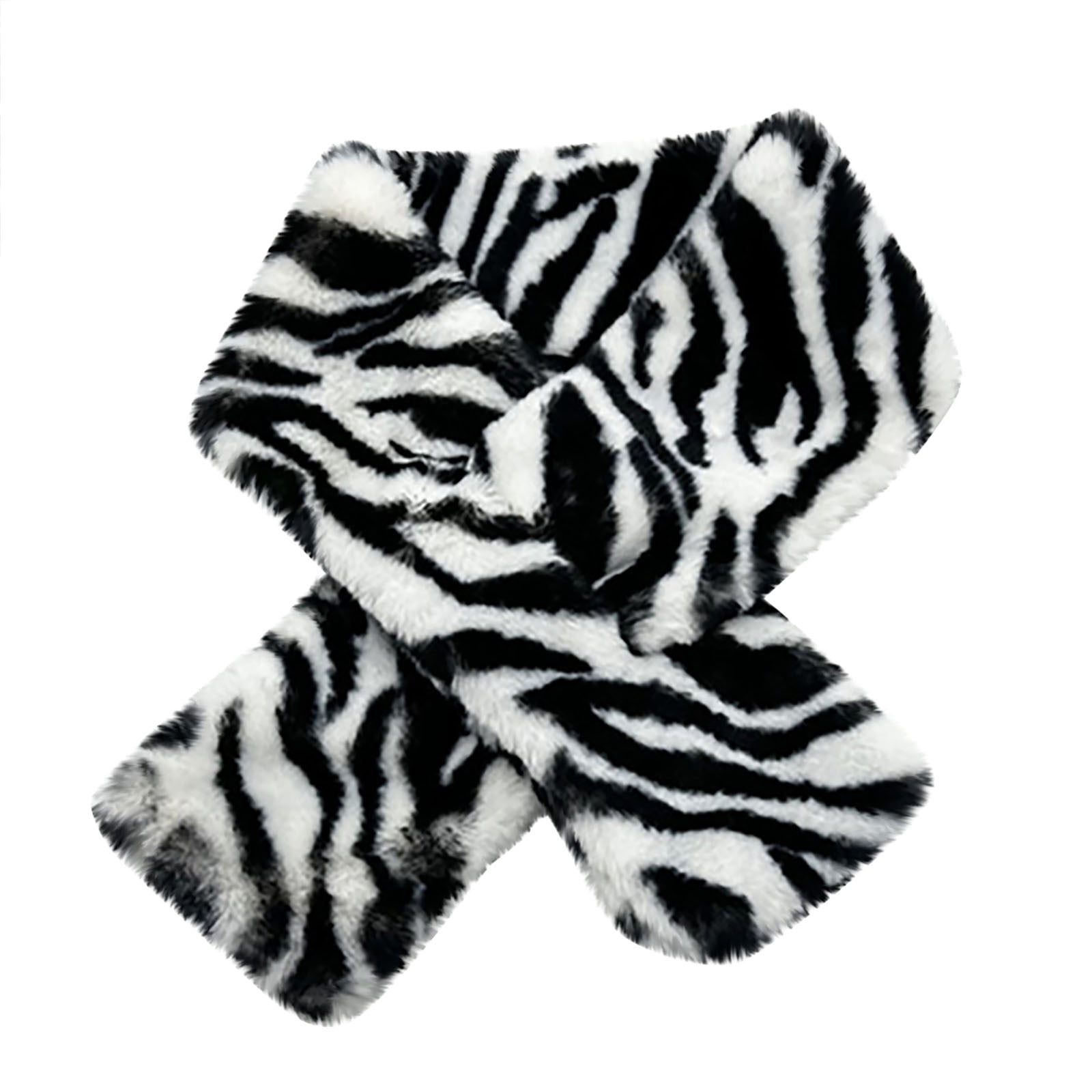 ICHUANYI Womens Men Texture Scarf Plush Neck Keep Warm Thickened Warm ...