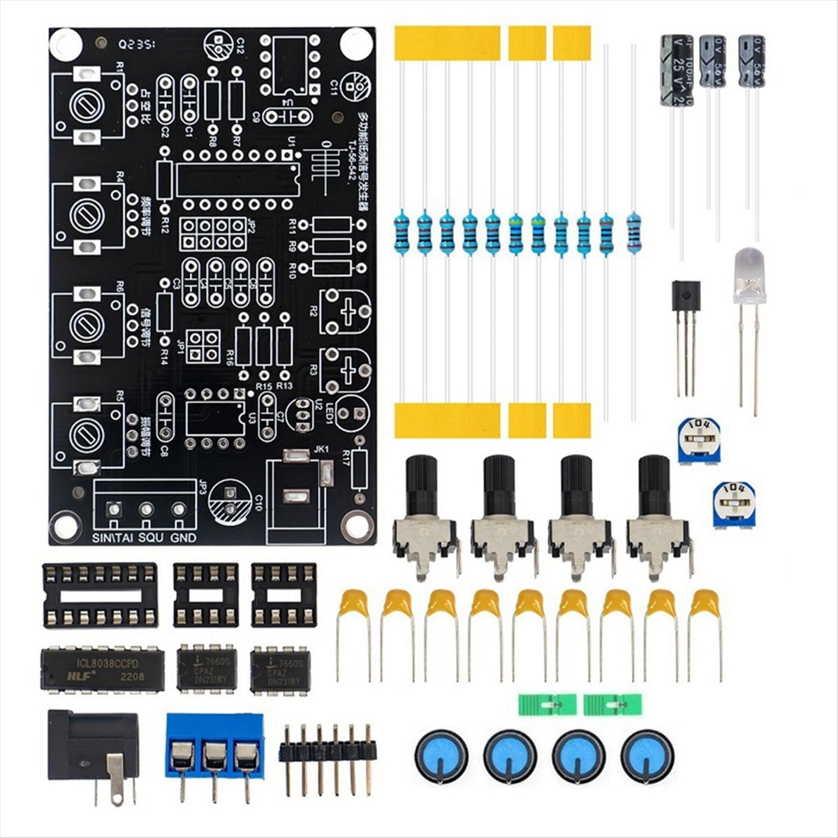ICL8038 Function Signal Generator Module Sine Square Triangle ...