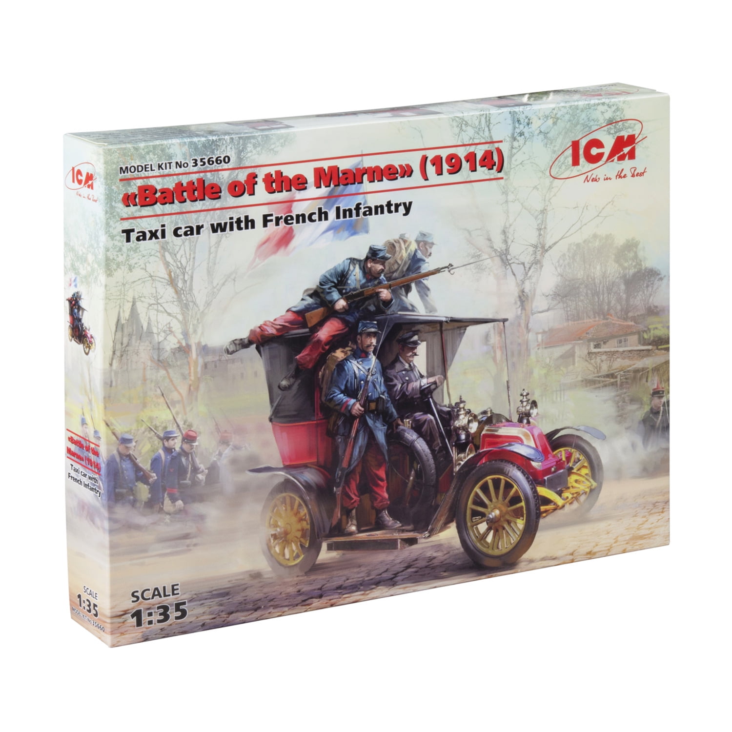 ICM Battle of the Marne (1914) - Taxi w/French Infantry New - Walmart.com