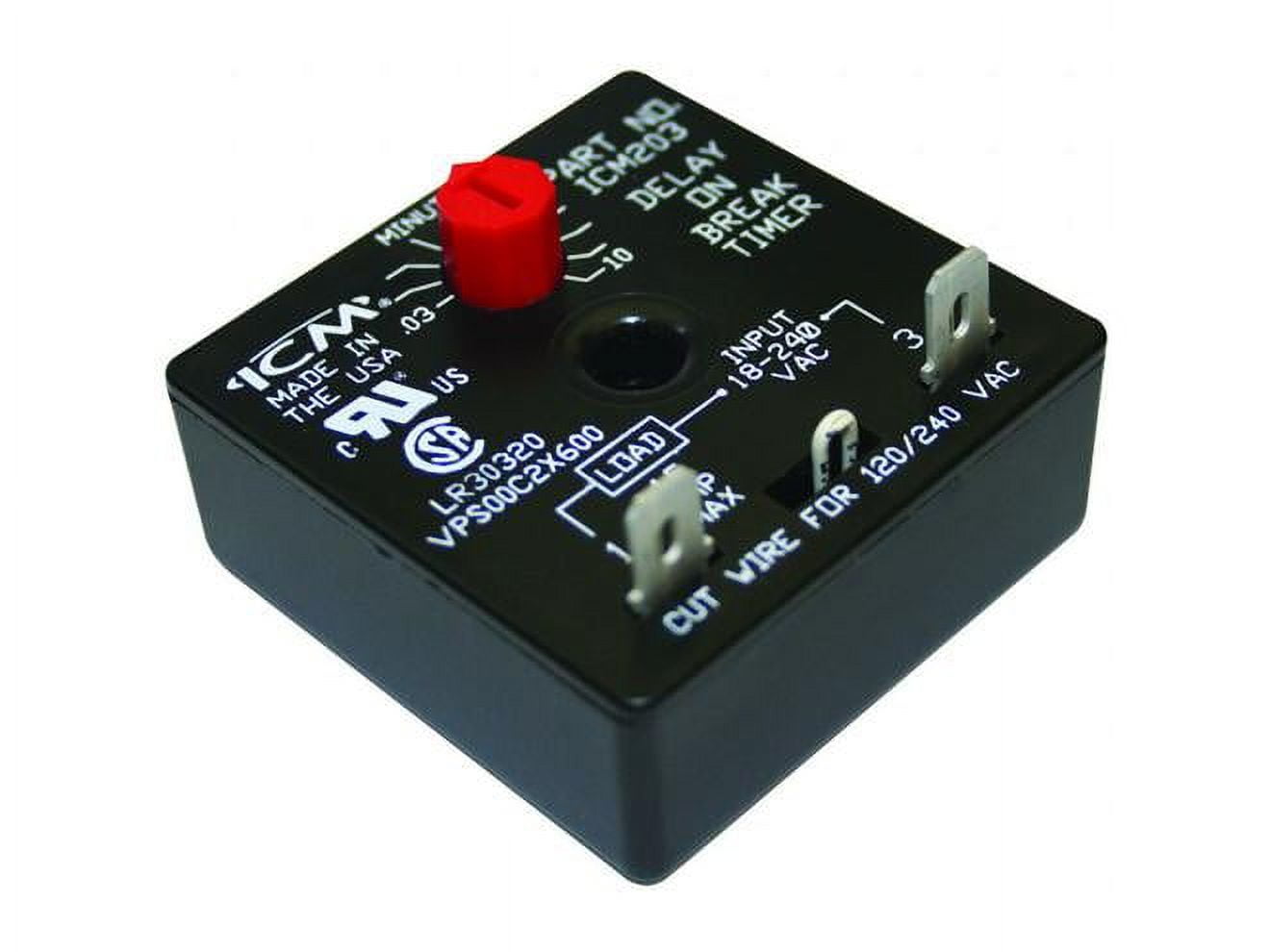 ICM Controls ICM203 Delay On Break Relays (.03-10 Minutes) - Walmart.com