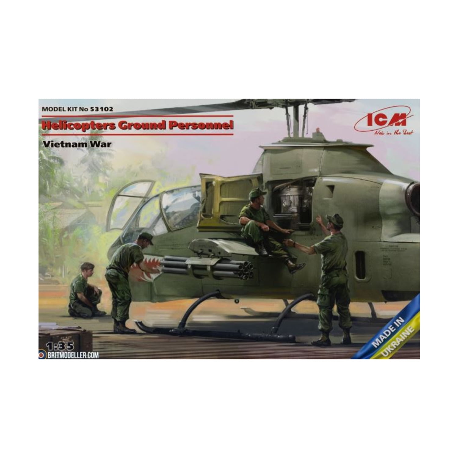 ICM Helicopters Ground Personnel (Vietnam War) New - Walmart.com