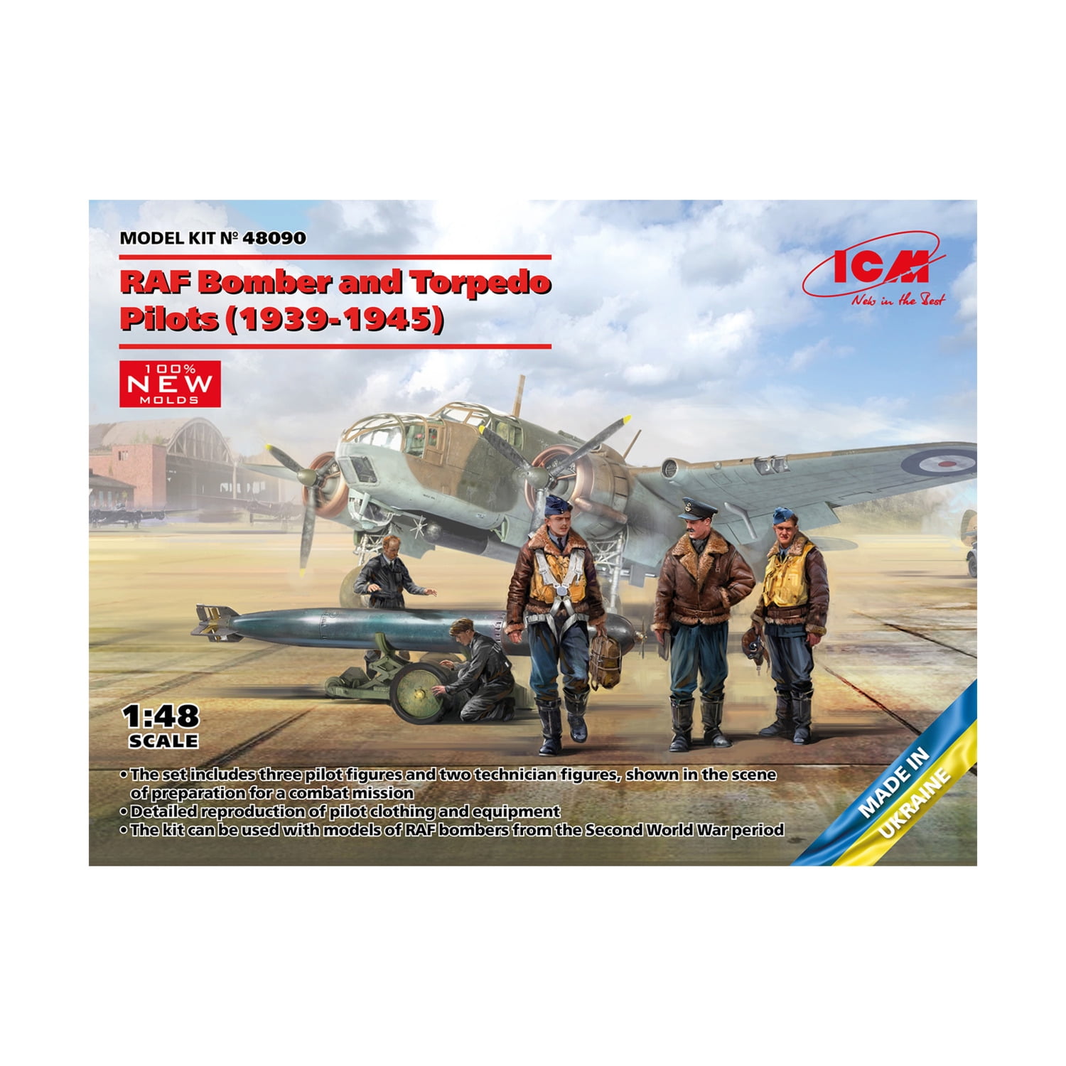 ICM RAF Bomber and Torpedo Pilots 1939-1945 New - Walmart.com