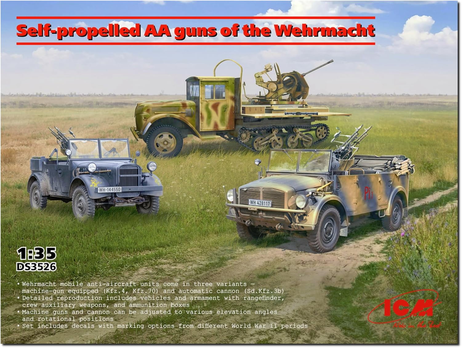ICM - Self-propelled Model Aa Guns Of The Wehrmacht icm ds3526 1:35 ...